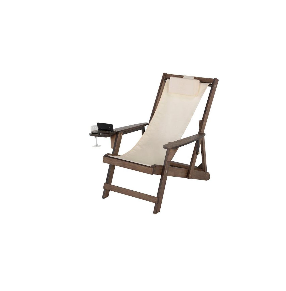 Click here for Jiallo Canvas Sling Chair With Cup And Wine Holder... prices