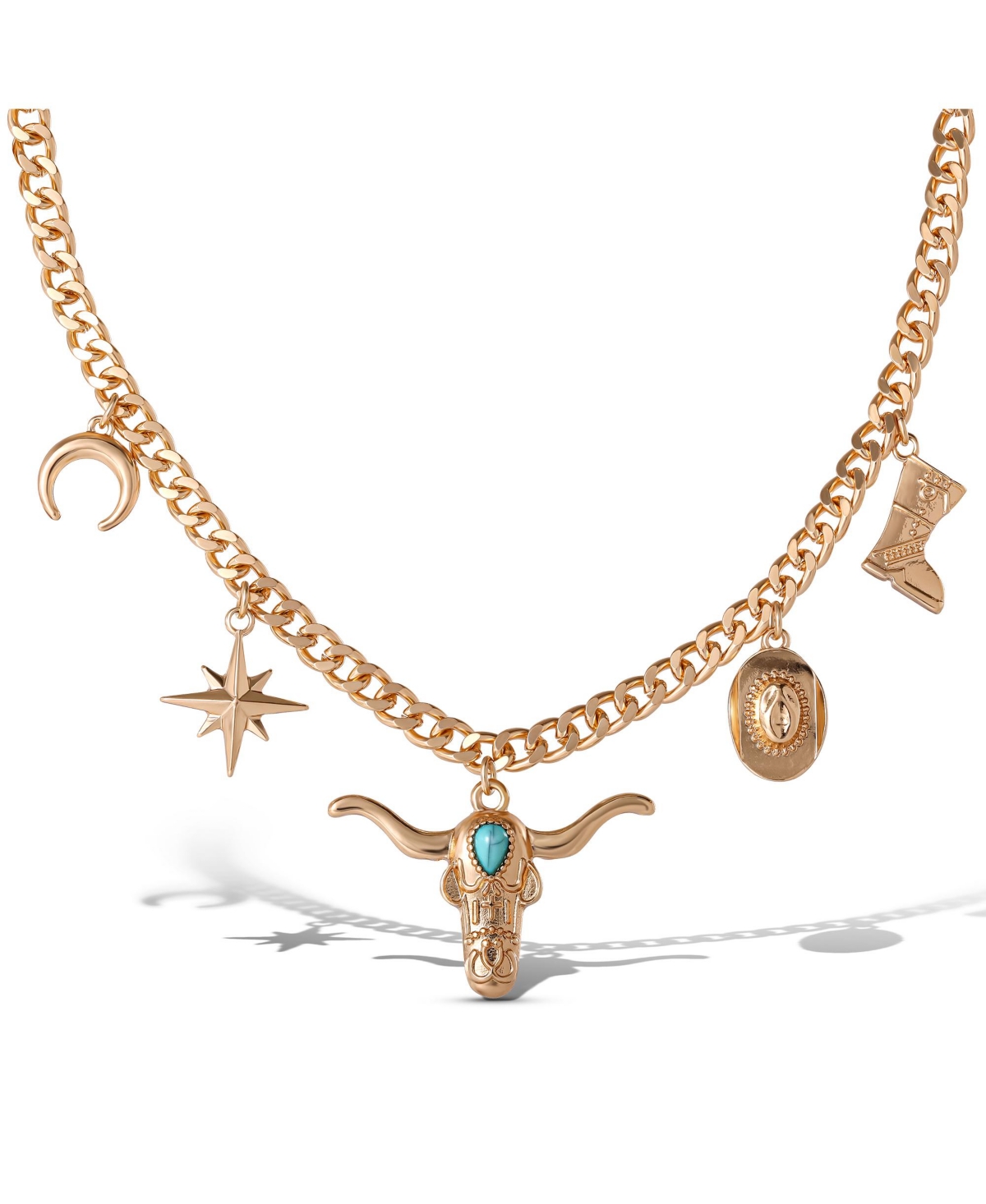 Click here for Jessica Simpson Western Charm Necklace in Gold-Ton... prices