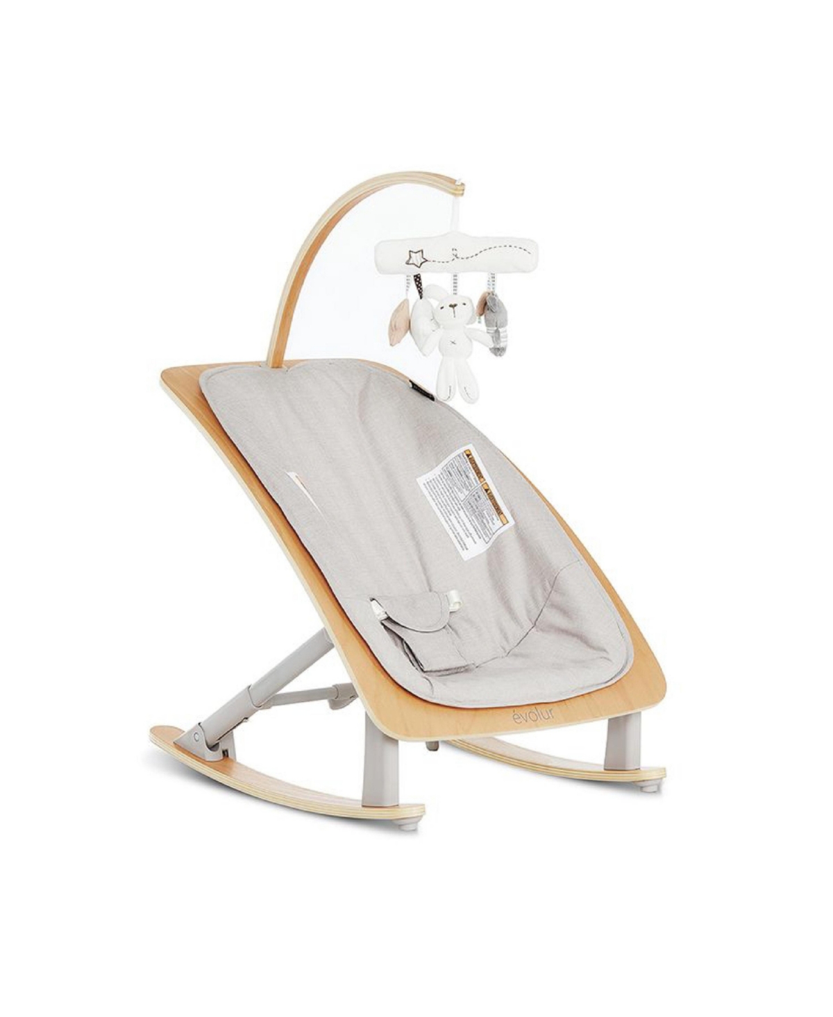 Click here for Evolur Tory 2-in-1 Rocker & Chair in Light Gray -... prices