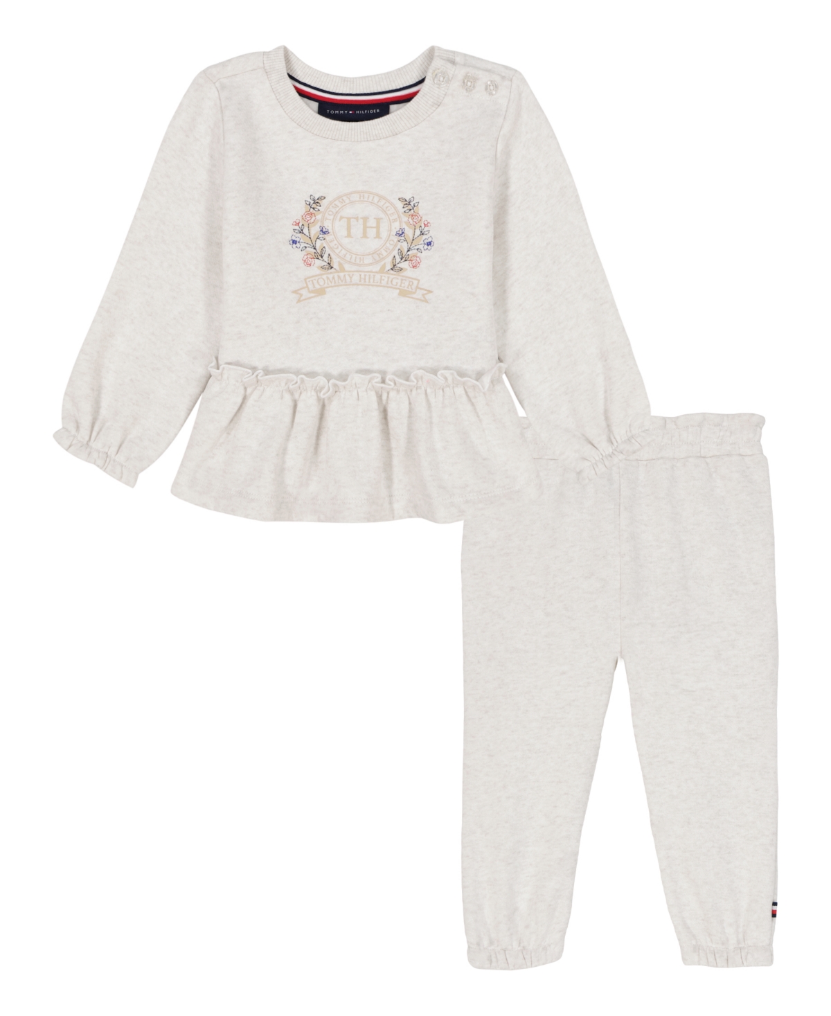 Click here for Tommy Hilfiger Baby Girls 2-Piece Top and Jogger S... prices