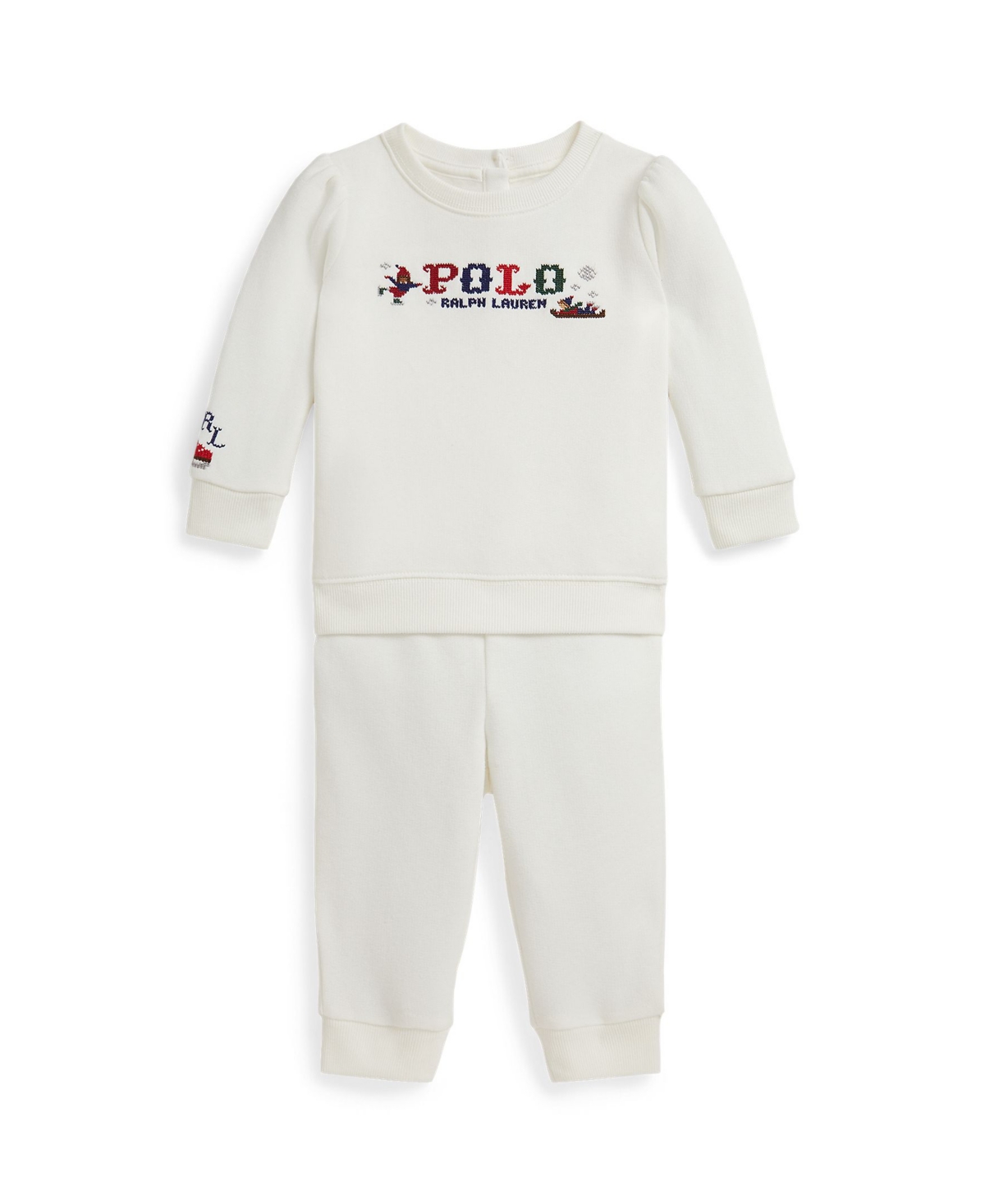 Click here for Polo Ralph Lauren Baby Girls 2-Piece Logo Fleece S... prices