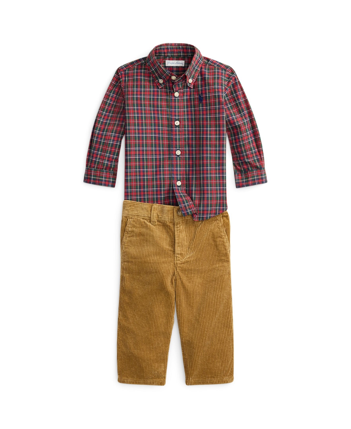 Click here for Polo Ralph Lauren Baby Boys 2-Piece Plaid Cotton S... prices