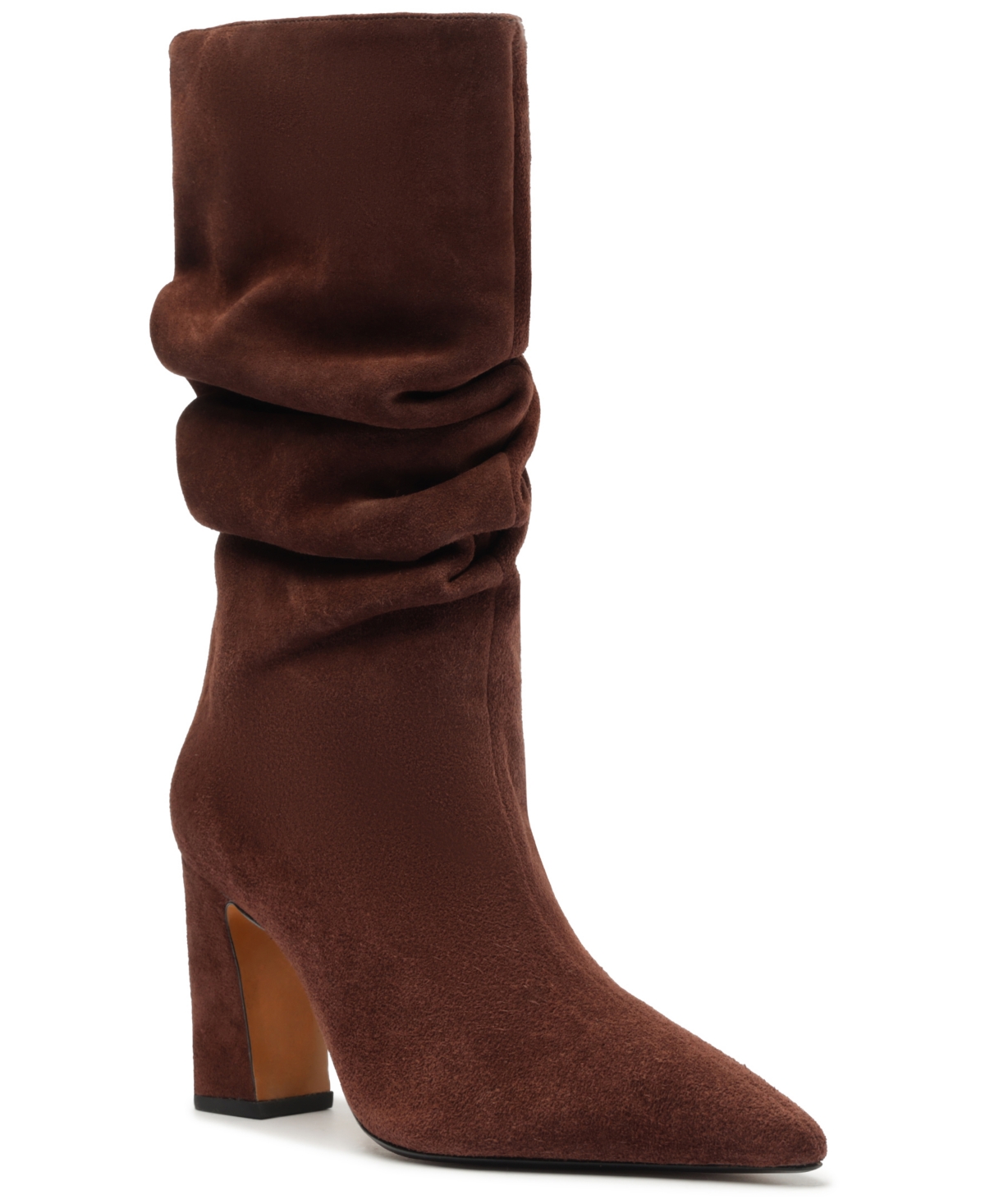 Click here for Schutz Womens Harriet Mid-Shaft Boots - Brown prices