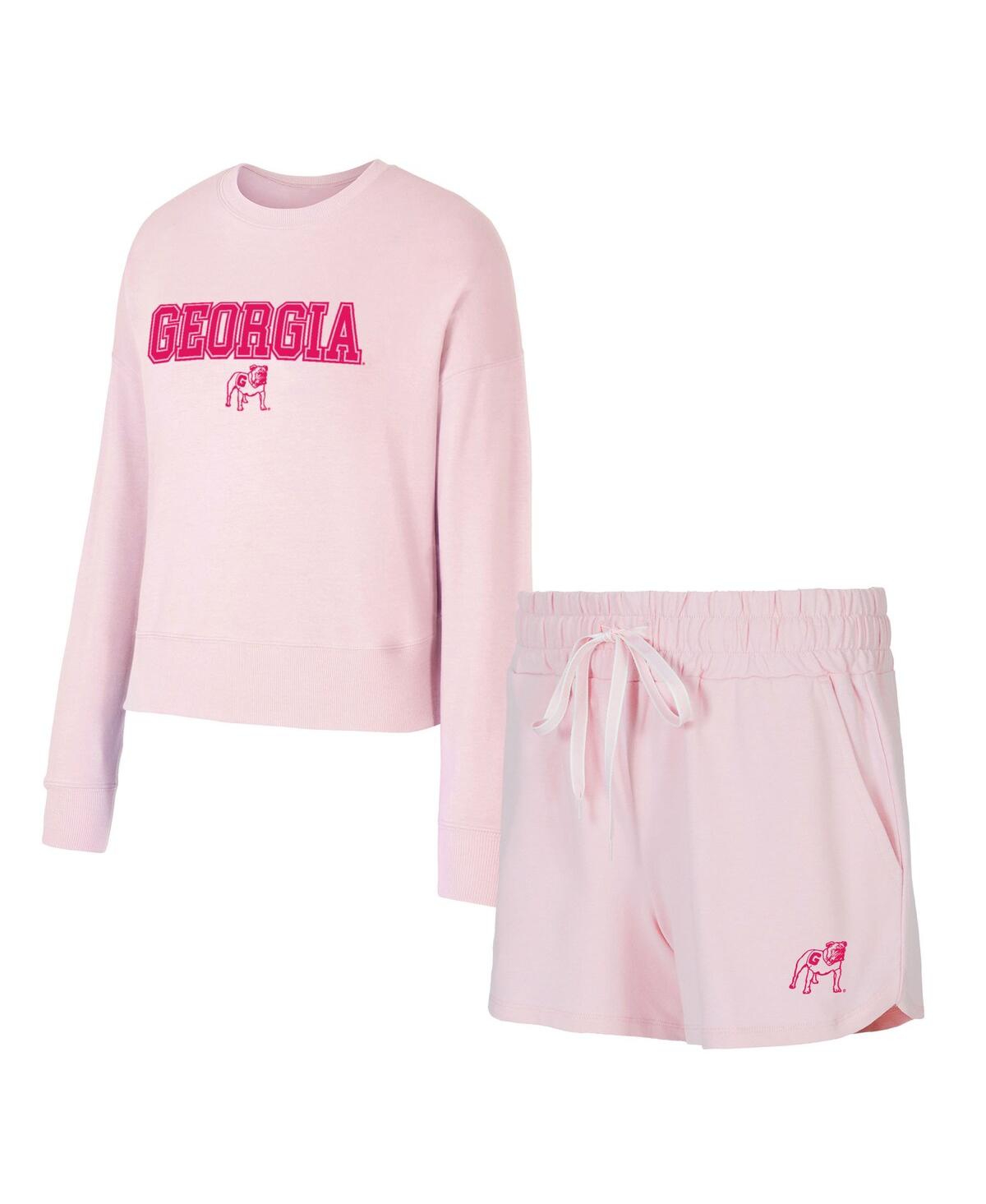 Click here for Concepts Sport Womens Pink Georgia Bulldogs Elevat... prices