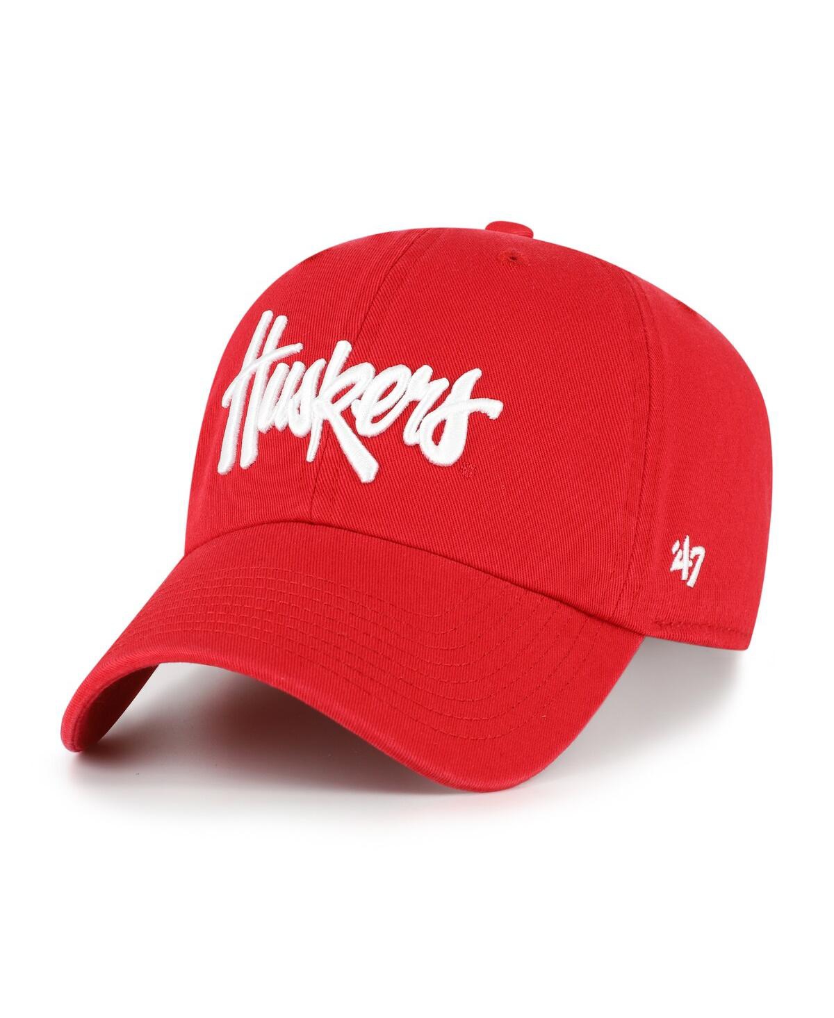 Click here for 47 Brand Mens Red Nebraska Huskers Clean Up Adjust... prices