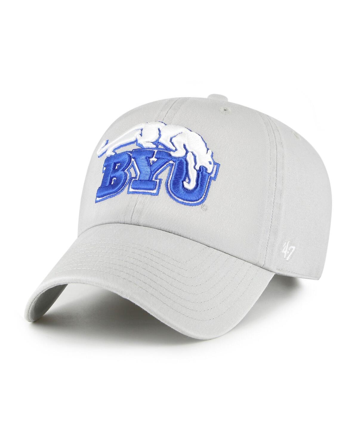Click here for 47 Brand Mens Gray Byu Cougars Vault Clean Up Adju... prices