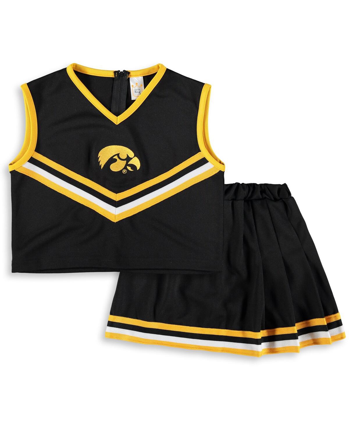 Click here for Little King Girls Toddler 2-Piece Black Iowa Hawke... prices