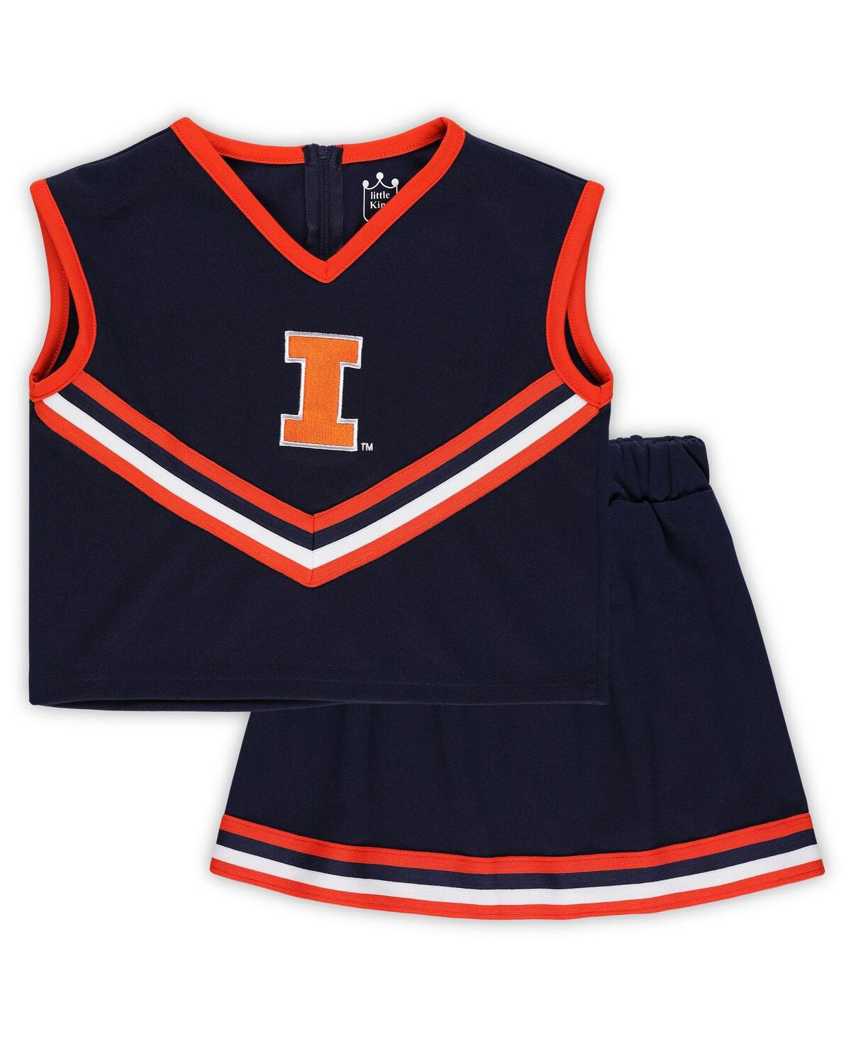 Click here for Little King Big Girls 2-Piece Navy Illinois Fighti... prices