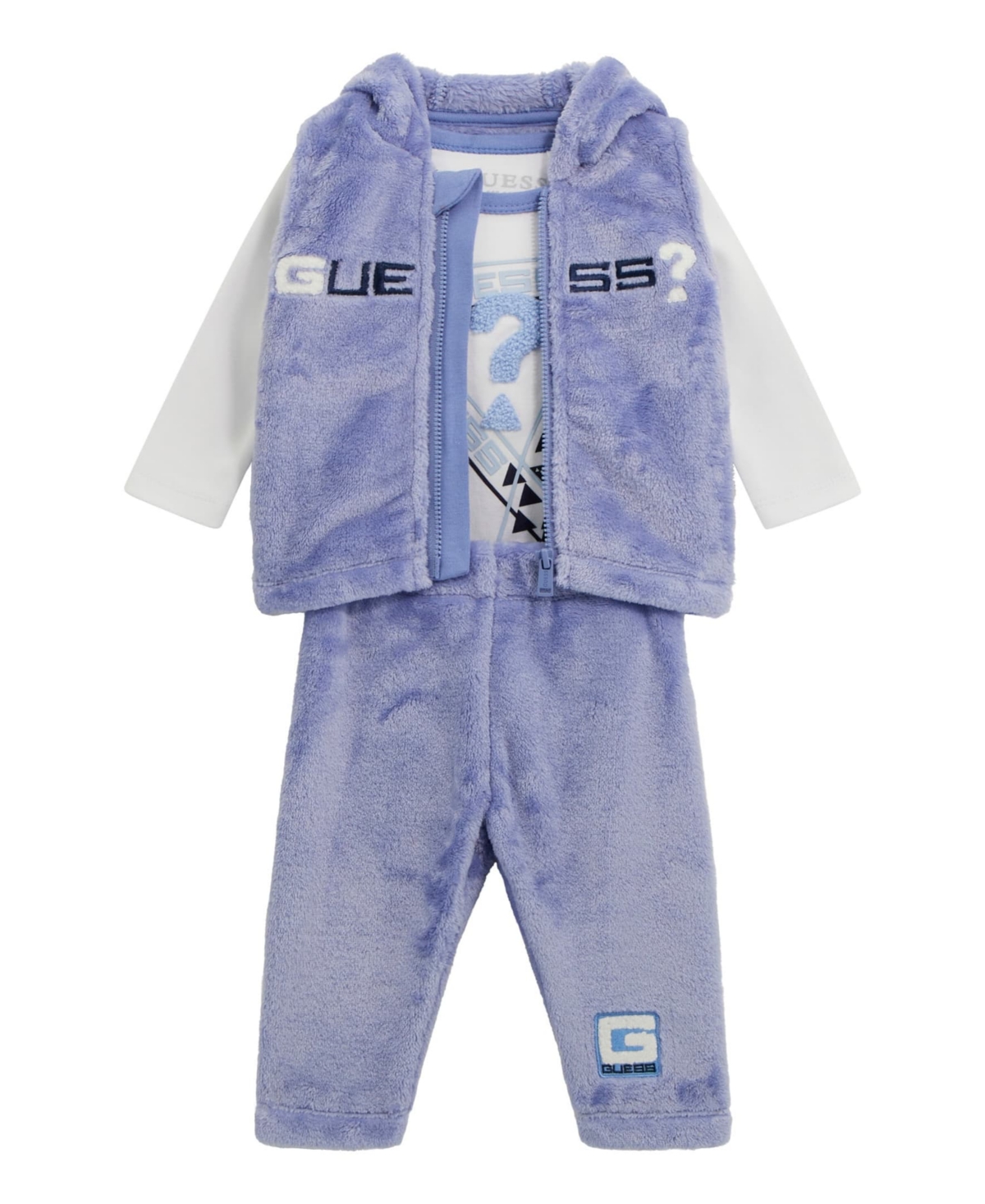 Click here for Guess Baby Boys 3-Piece Long-Sleeve Bodysuit  Hood... prices