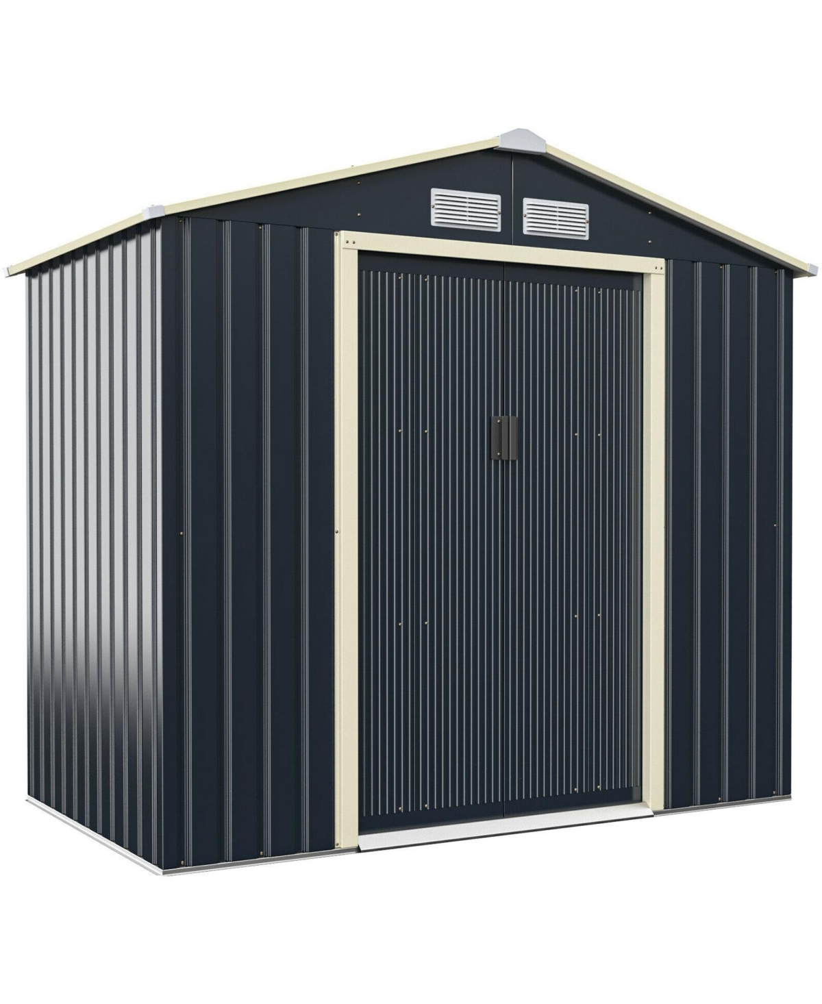 Click here for 7 Feet x 4 Feet Metal Storage Shed with Sliding Do... prices