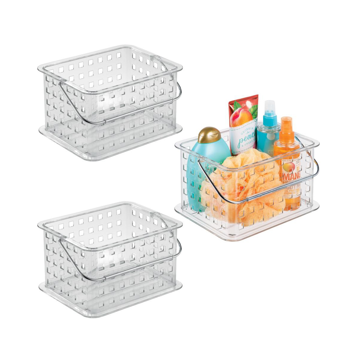 Click here for iDesign Small Stackable Shower Basket  Set of 3  C... prices
