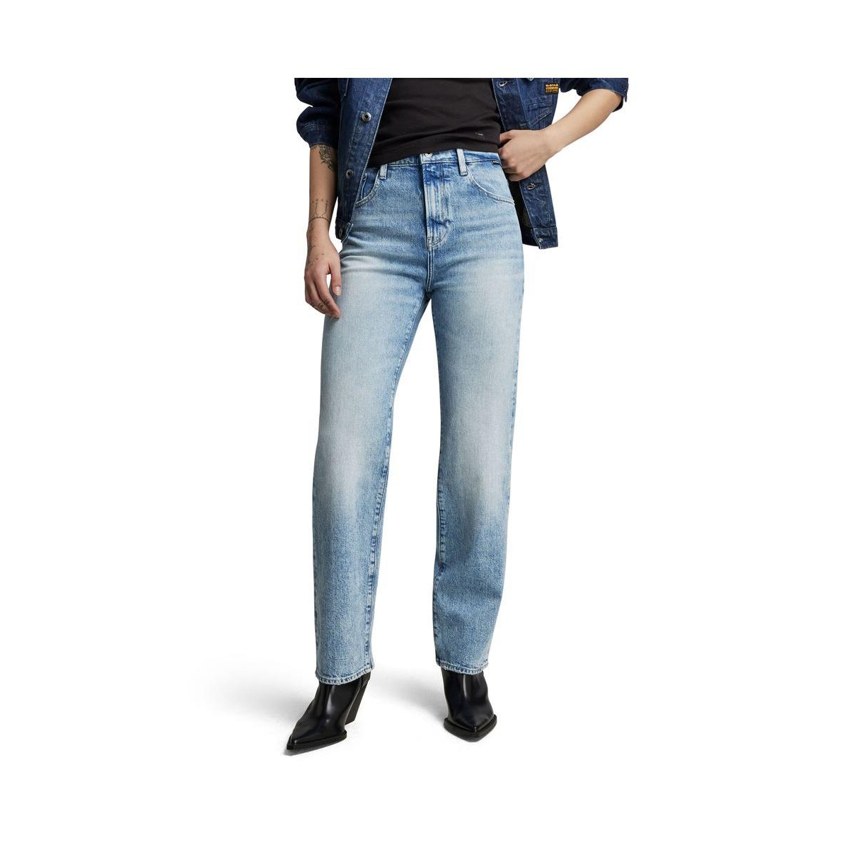 Click here for G-Star Womens Viktoria High Straight Jeans - Vinta... prices