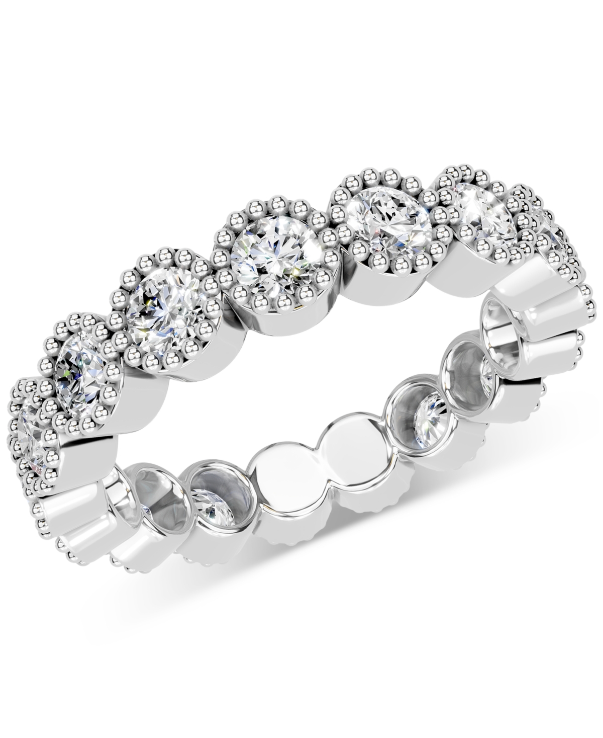 Click here for Diamond Milgrain Frame Eternity Band (2 ct. t.w.)... prices