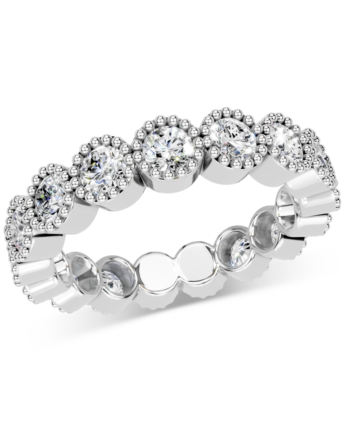 Click here for Diamond Milgrain Frame Eternity Band (2 ct. t.w.)... prices