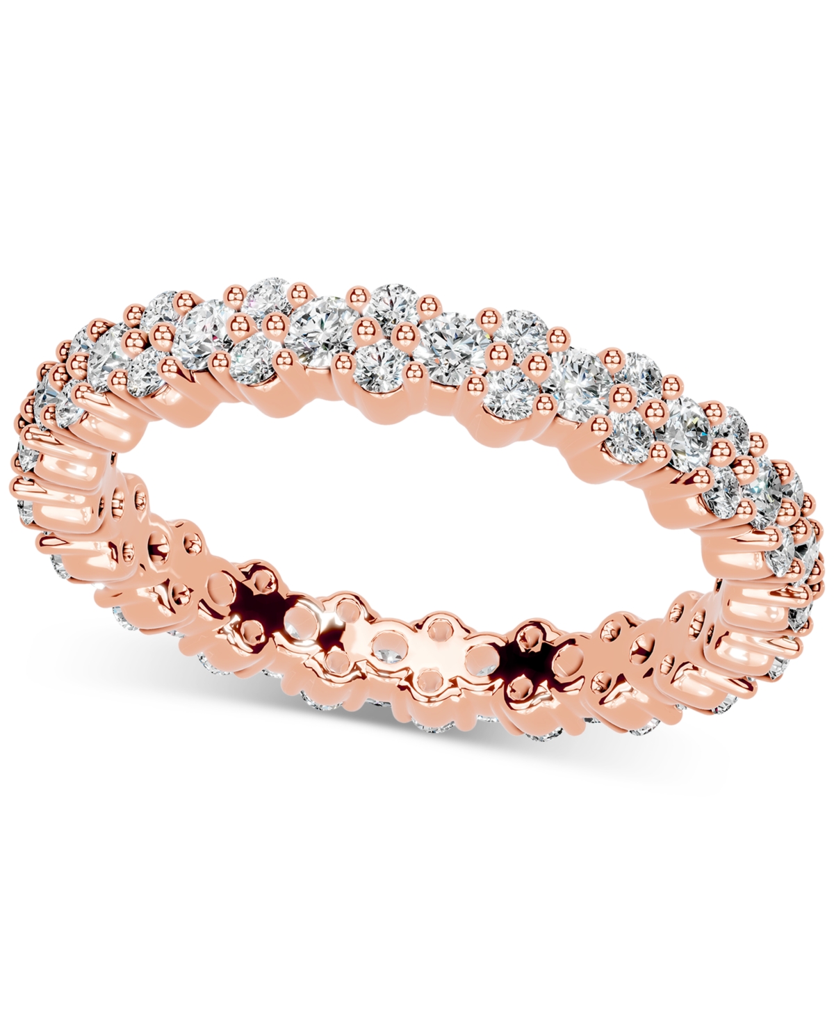 Click here for Diamond Cluster Eternity Band (1 ct. t.w.) in Plat... prices