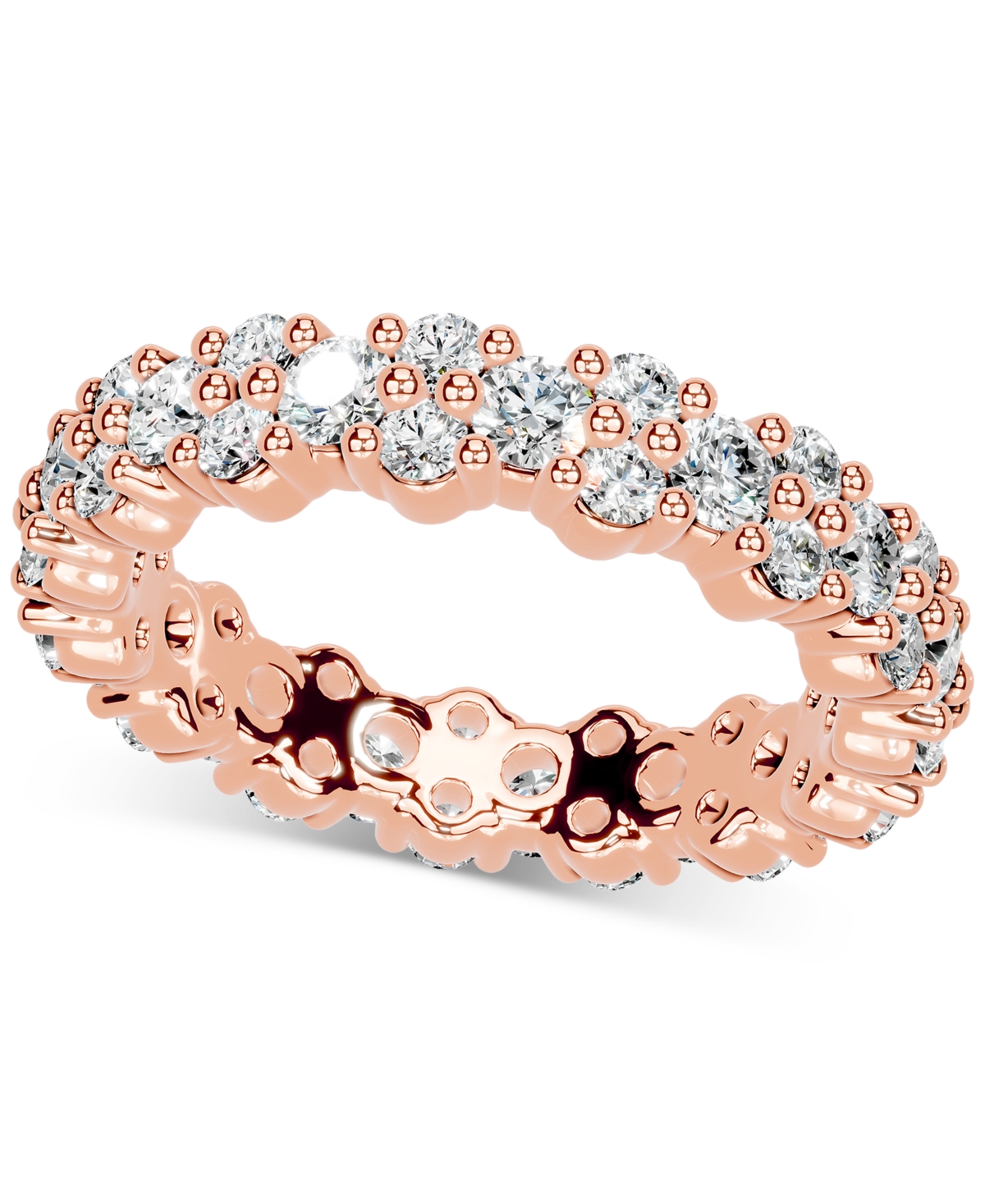 Click here for Diamond Cluster Eternity Band (2 ct. t.w.) in Plat... prices