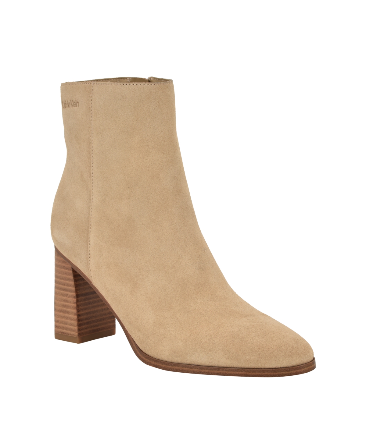 Click here for Calvin Klein Womens Dezzi High Block Heel Booties... prices