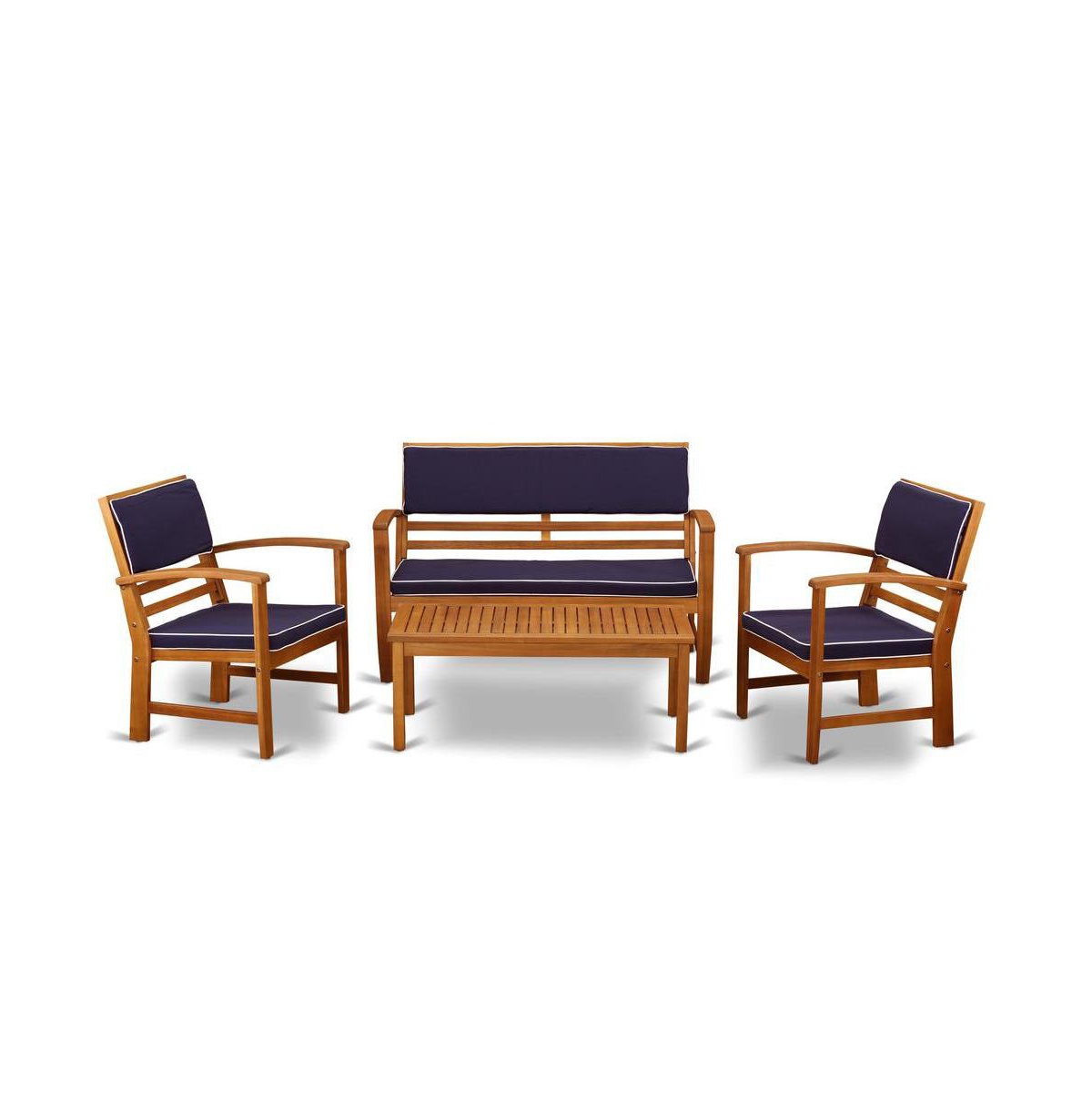 Click here for East West Furniture Wooden Patio Set Natural Oil -... prices