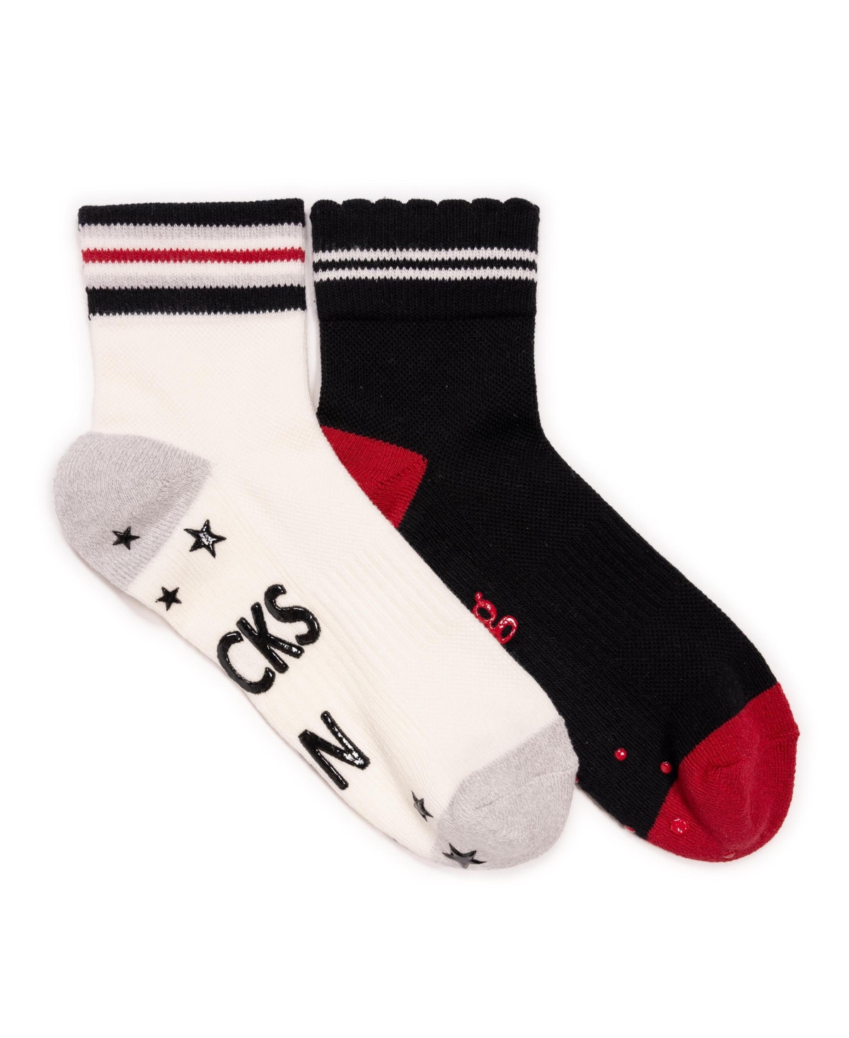 Click here for Muk Luks Womens Studio Socks - Quarter Crew Cotton... prices