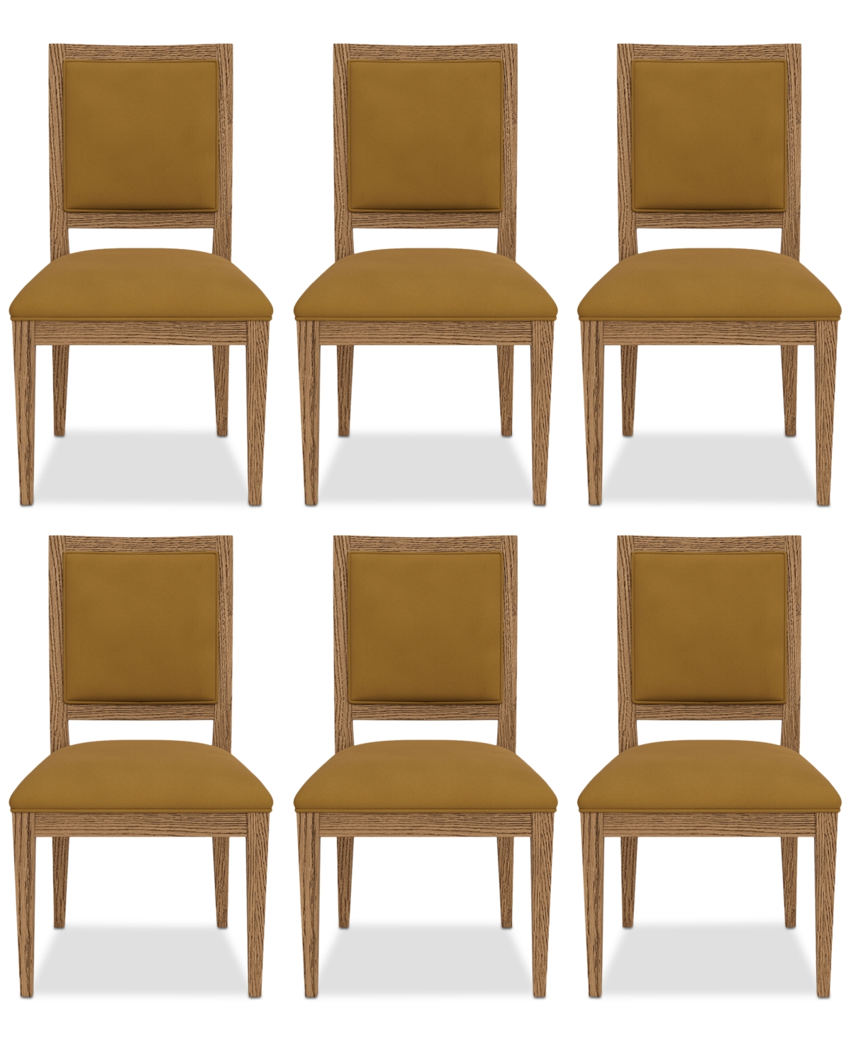 Click here for Everleigh 6 Pc. Upholstered Back Side Chair - Nutm... prices