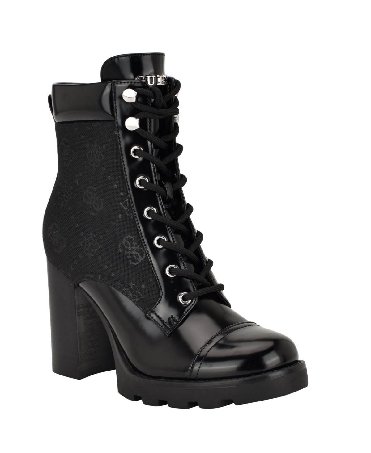 Click here for Guess Womens Nellsan High Block Heel Hiker Booties... prices
