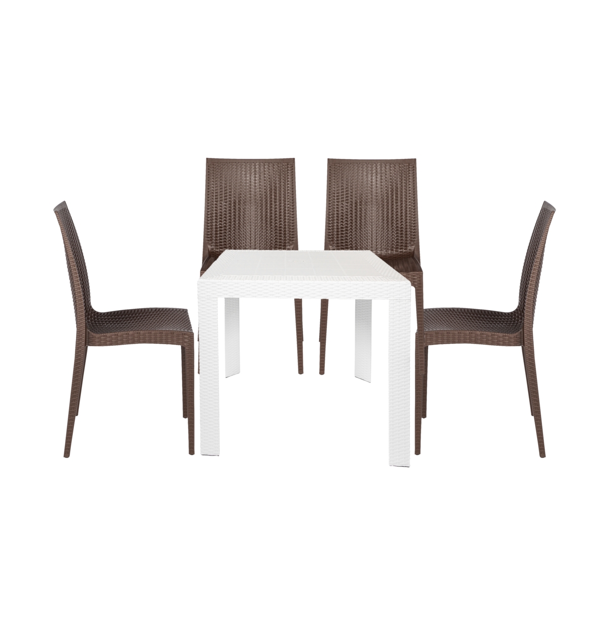 Click here for LeisureMod Mace Mid-Century 5-Piece Outdoor Dining... prices