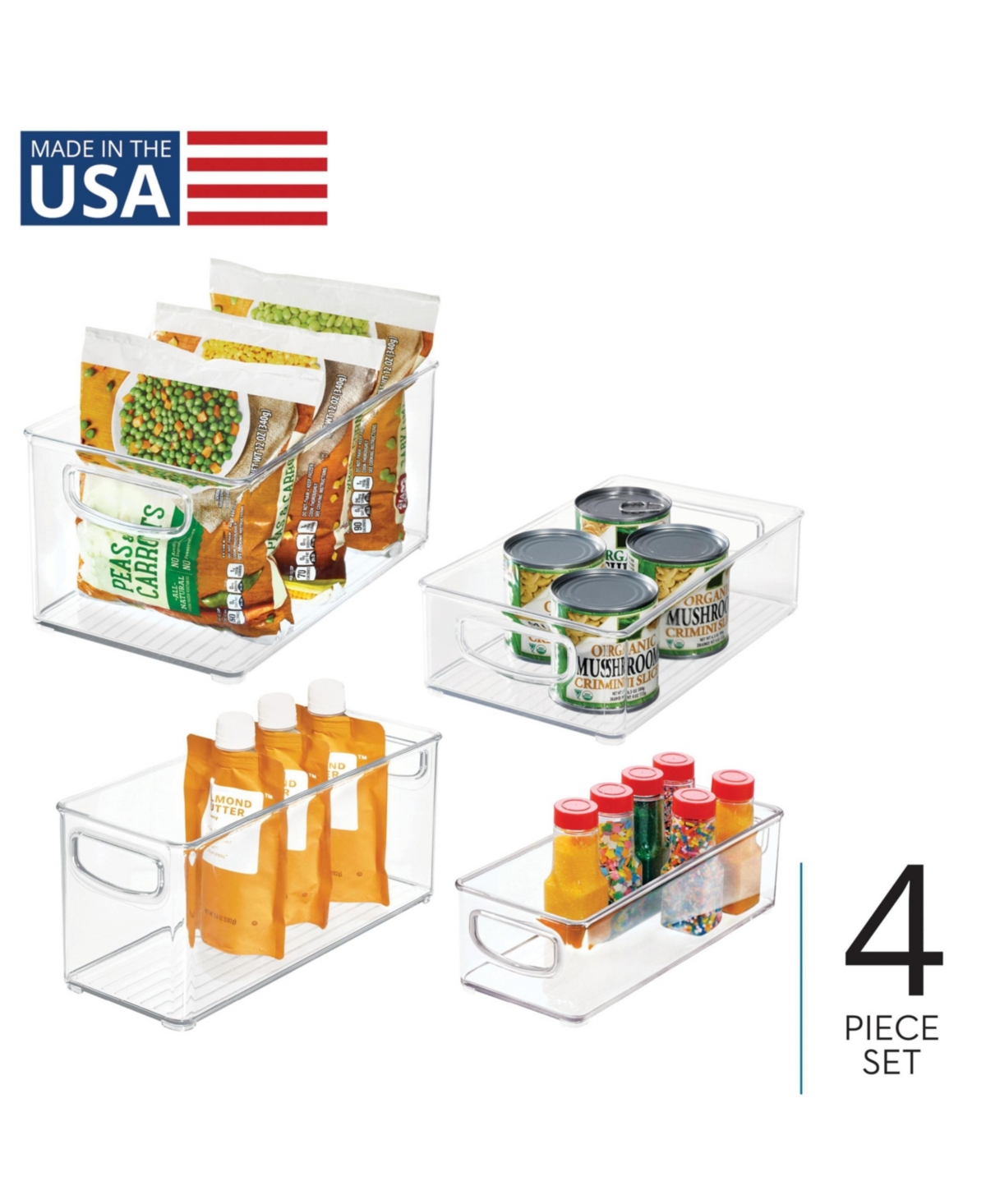 Click here for iDesign Plastic Stackable Pantry Bins with Handles... prices
