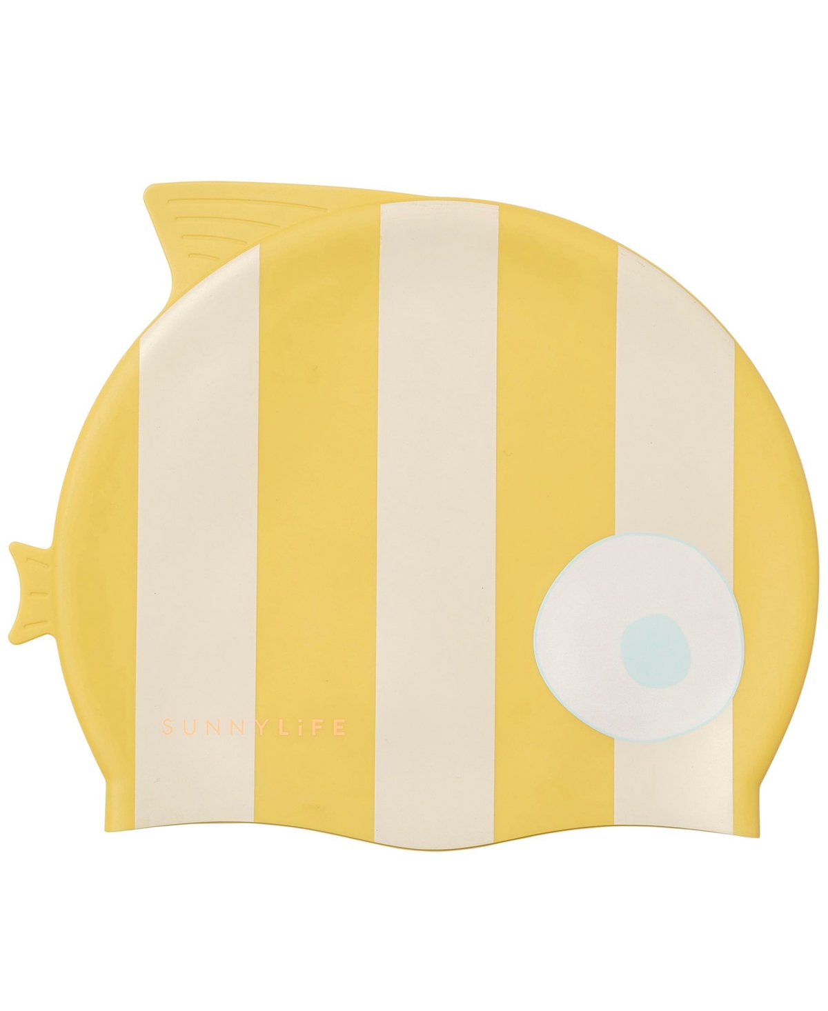 Click here for Sunnylife Swim Cap: Finn the Fish - Mustard Stripe prices