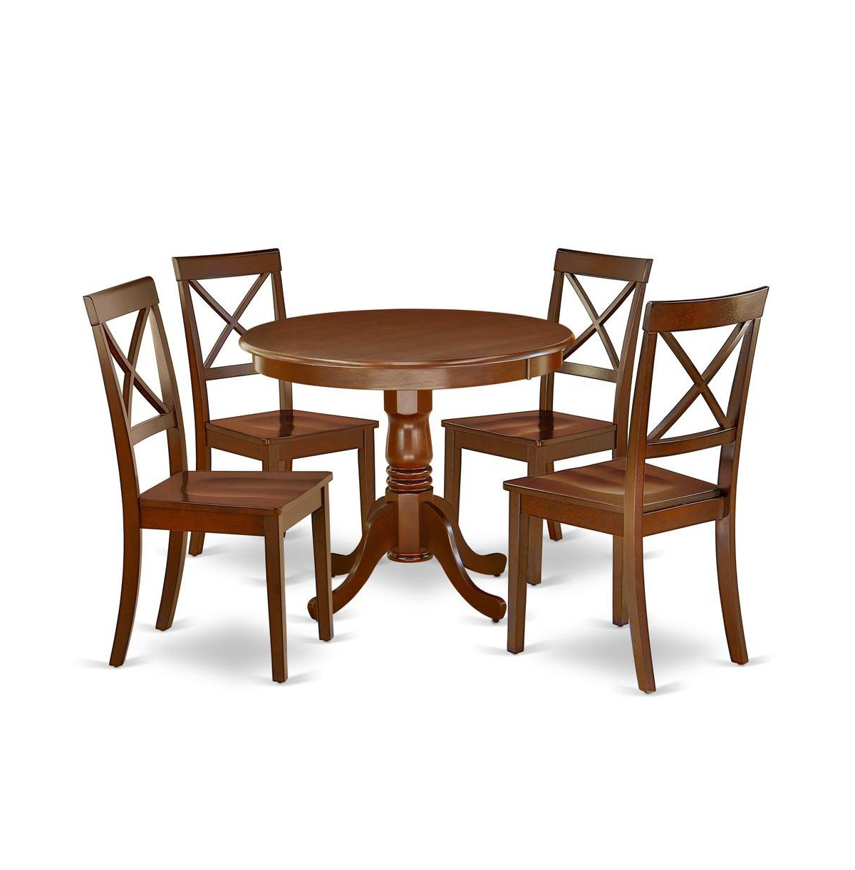Click here for East West Furniture Dining Room Set Mahogany - Mah... prices