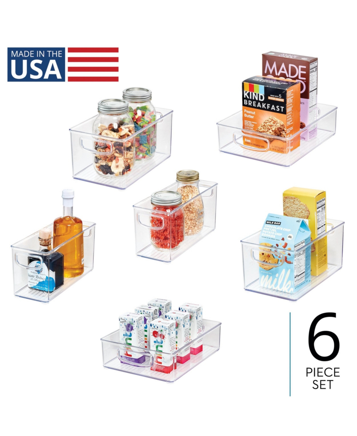 Click here for iDesign Plastic Stackable Pantry Bins with Handles... prices