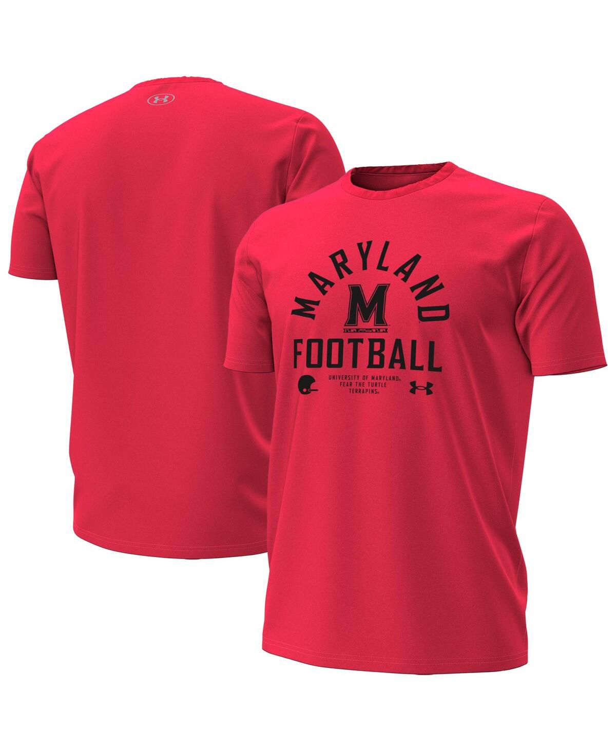Click here for Under Armour Mens Red Maryland Terrapins 2025 Side... prices