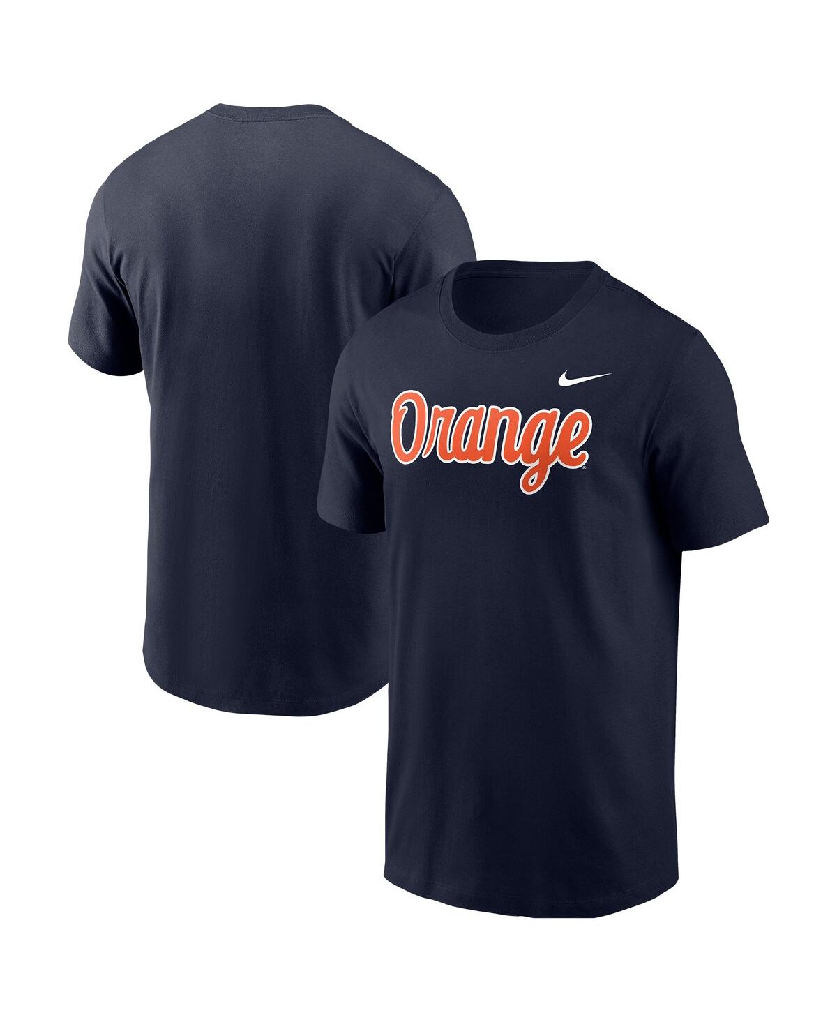 Click here for Nike Mens Navy Syracuse Orange Script T-Shirt - Na... prices
