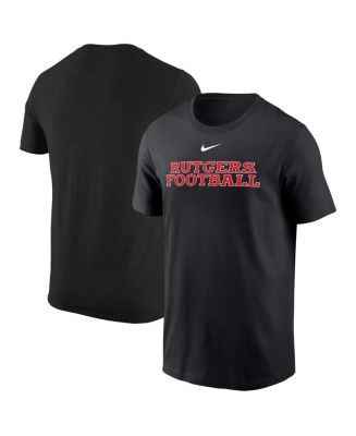 Nike Men's Black Rutgers Scarlet Knights Football Performance T-Shirt ...