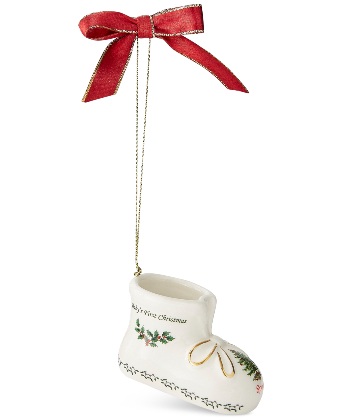 Click here for Spode Christmas Tree 2025 Babys 1st Bootie Ornamen... prices