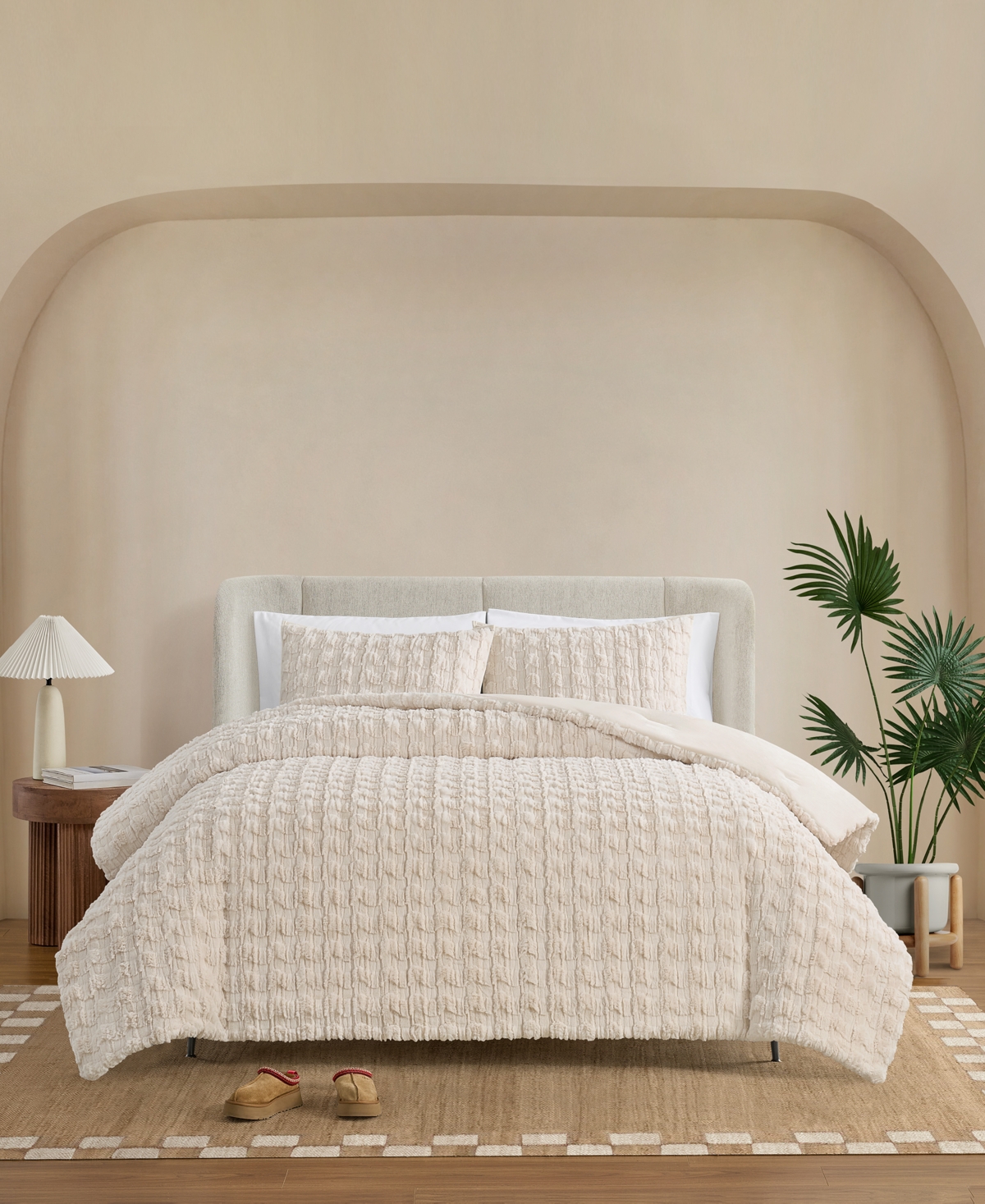Click here for Ugg Denai Faux Fur Reversible 3-Pc. Comforter Set... prices