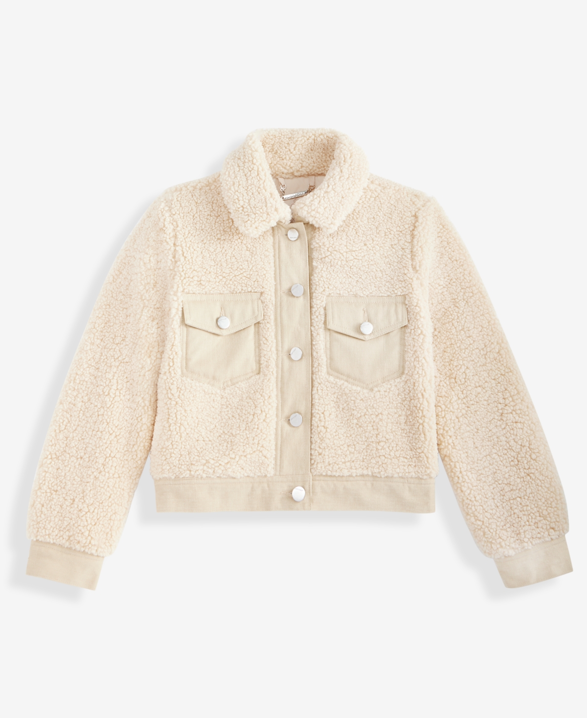 Click here for Jou Jou Girls 4-8 Center-Front Button Jacket - Bei... prices