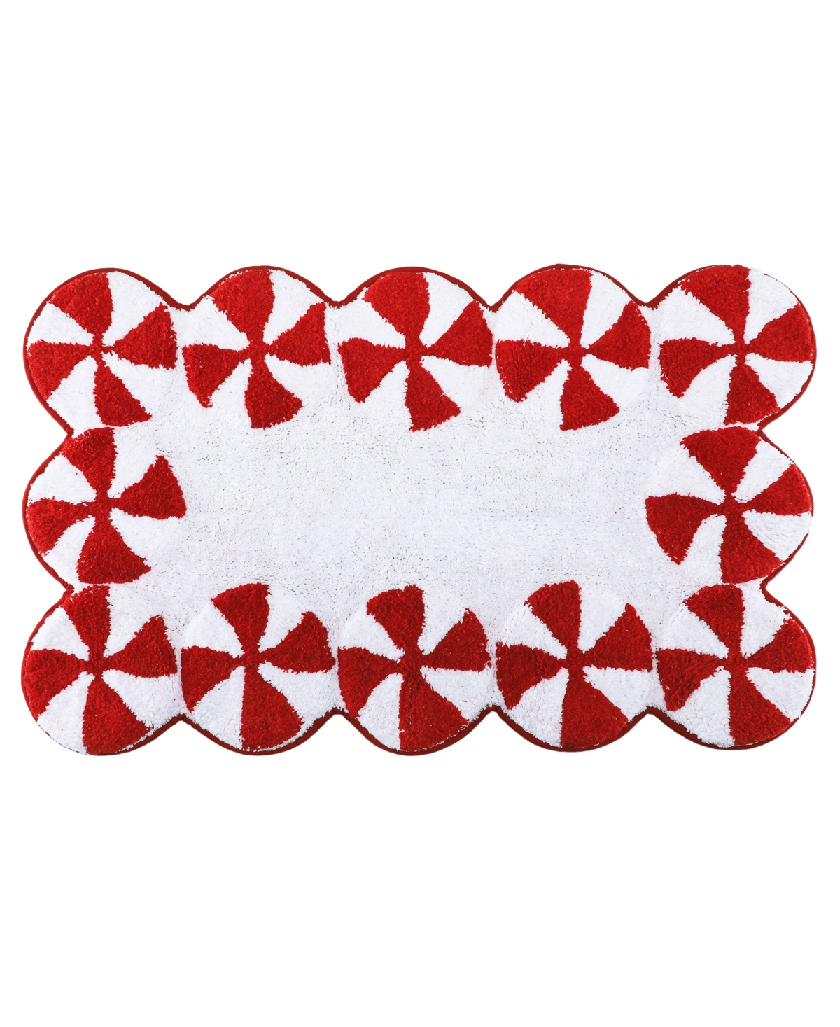 Click here for Holly Bells Peppermint Cotton Border Bath Rug  20... prices