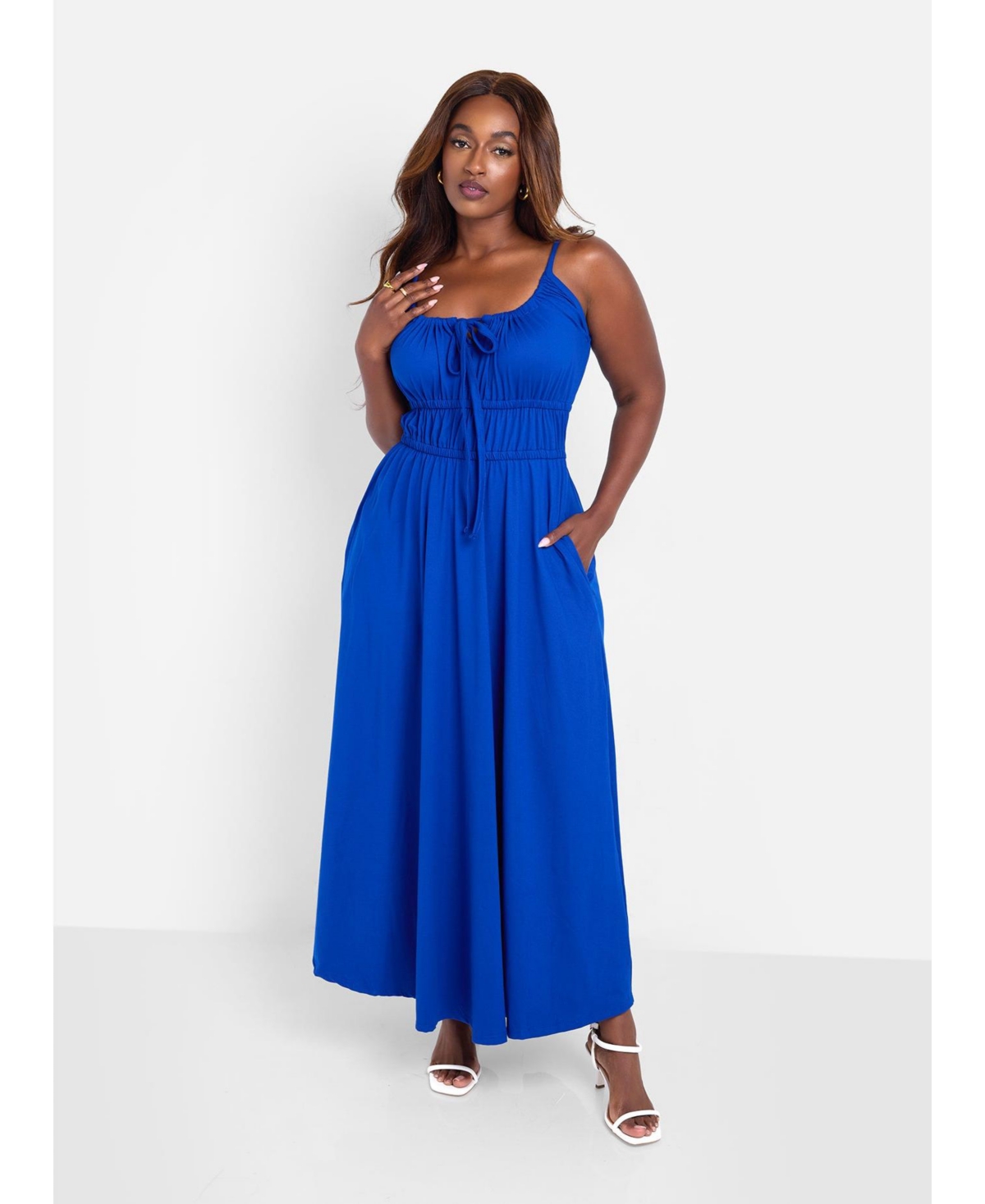 Click here for Rebdolls Womens Peasant Top Blue Maxi Skater Dress... prices