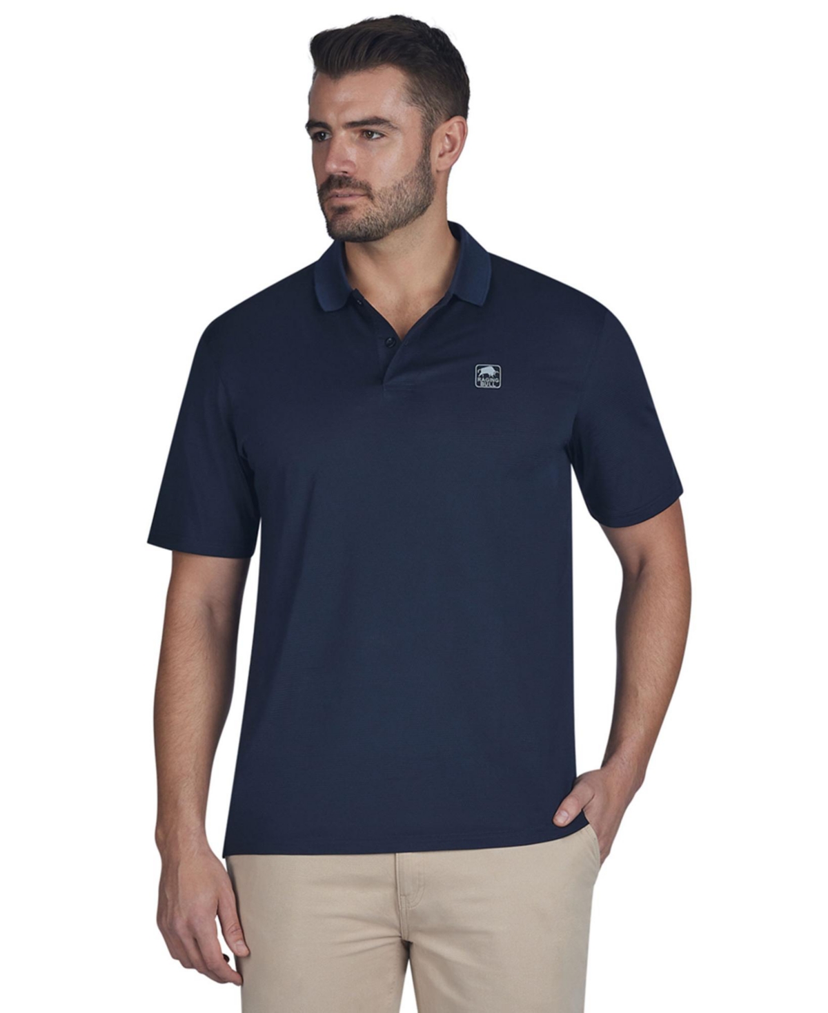 Click here for Raging Bull Golf Tech Polo Shirt - Navy prices