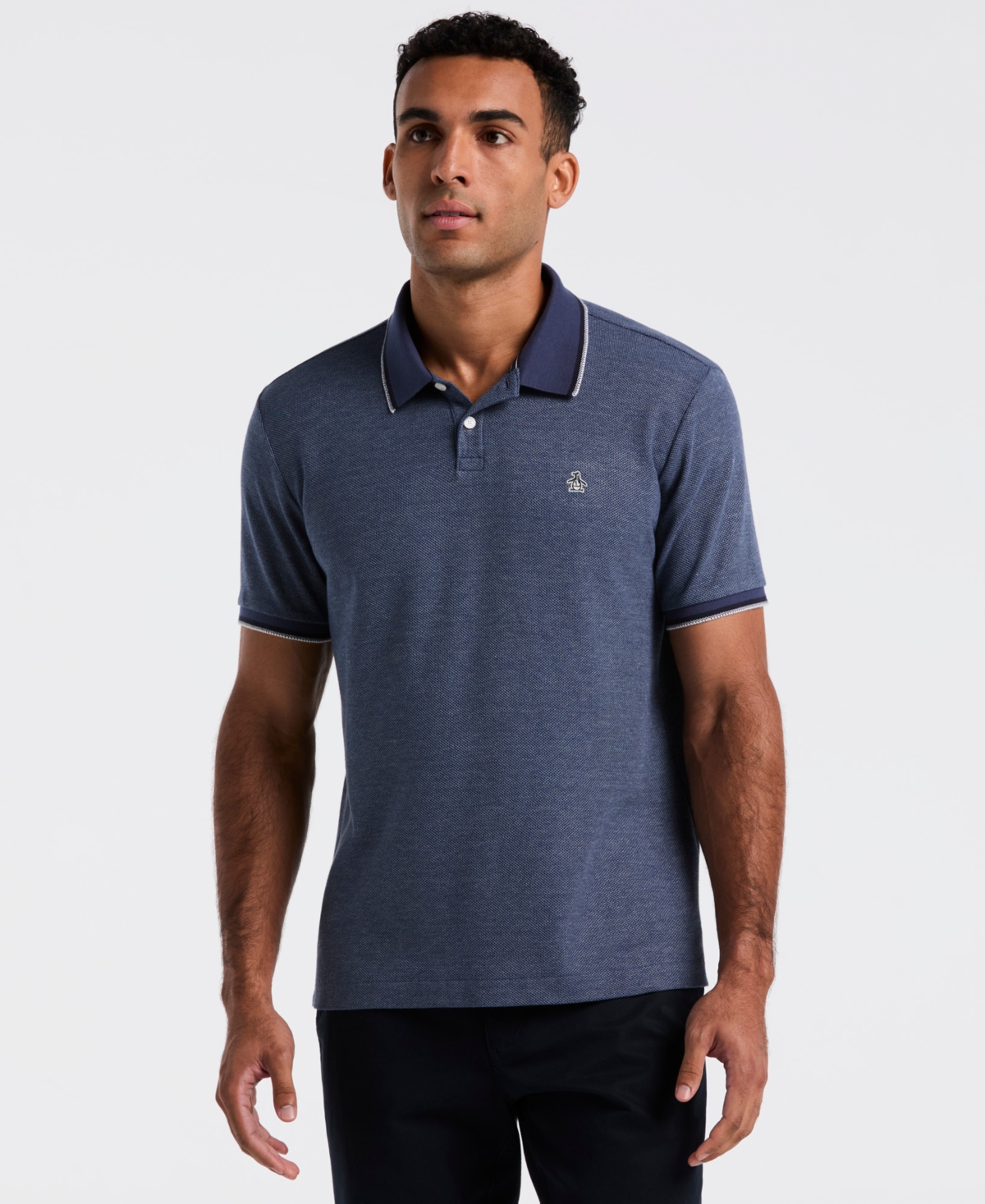 Click here for Original Penguin Mens Honeycomb Pique Tipped Short... prices