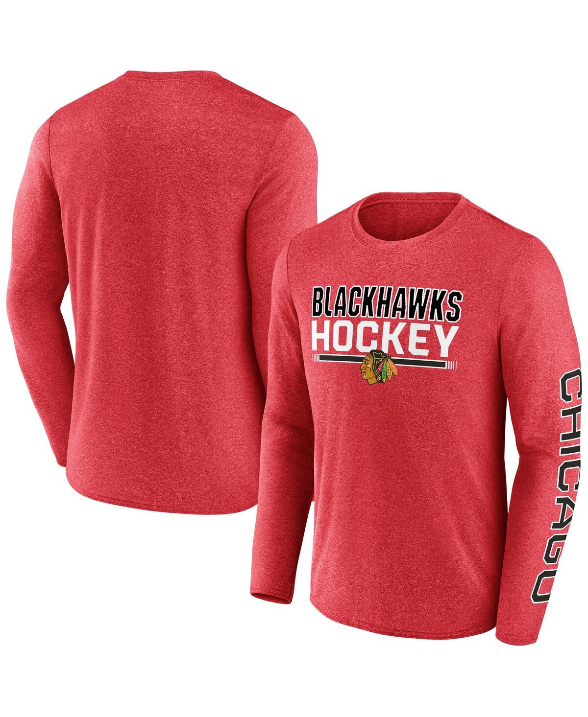 Click here for Fanatics Mens Heather Red Chicago Blackhawks Sweep... prices