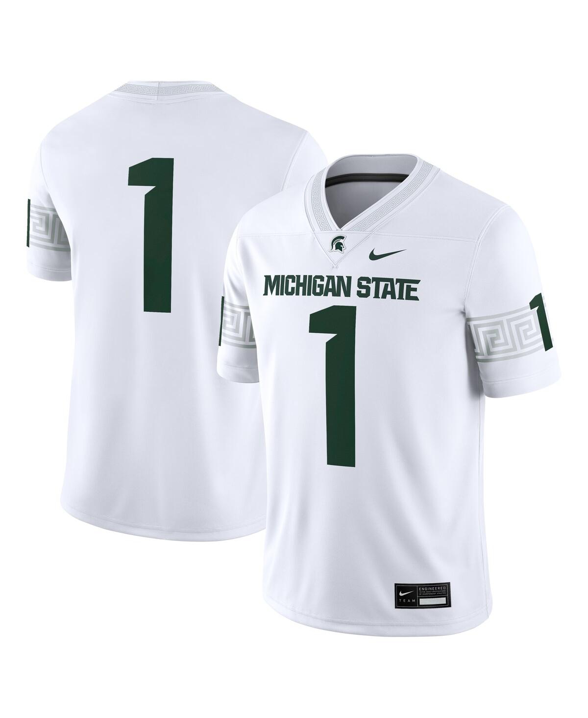 Click here for Nike Mens 1 White Michigan State Spartans Game Jer... prices
