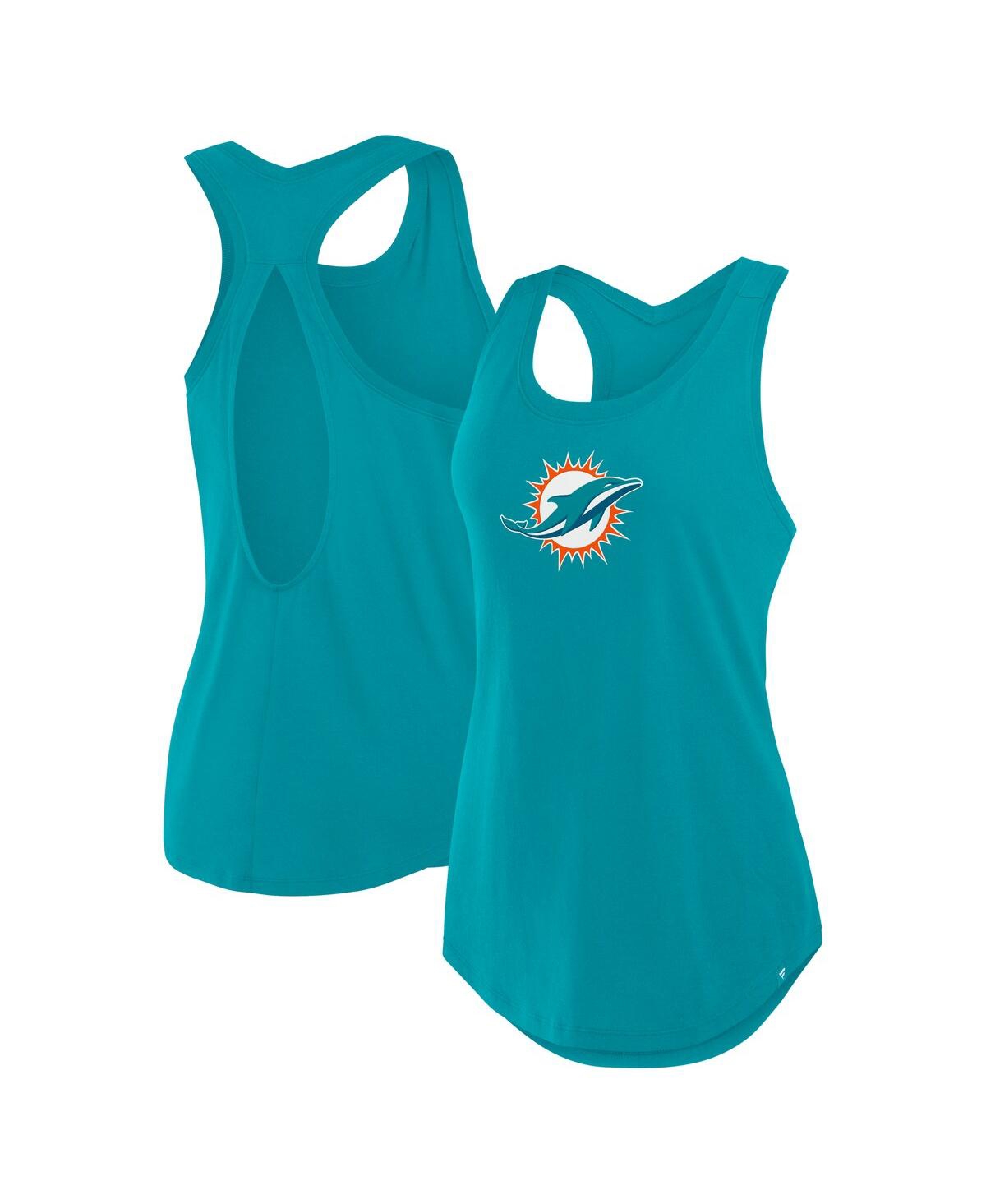 Click here for Fanatics Womens Aqua Miami Dolphins Iron Fan Tank... prices