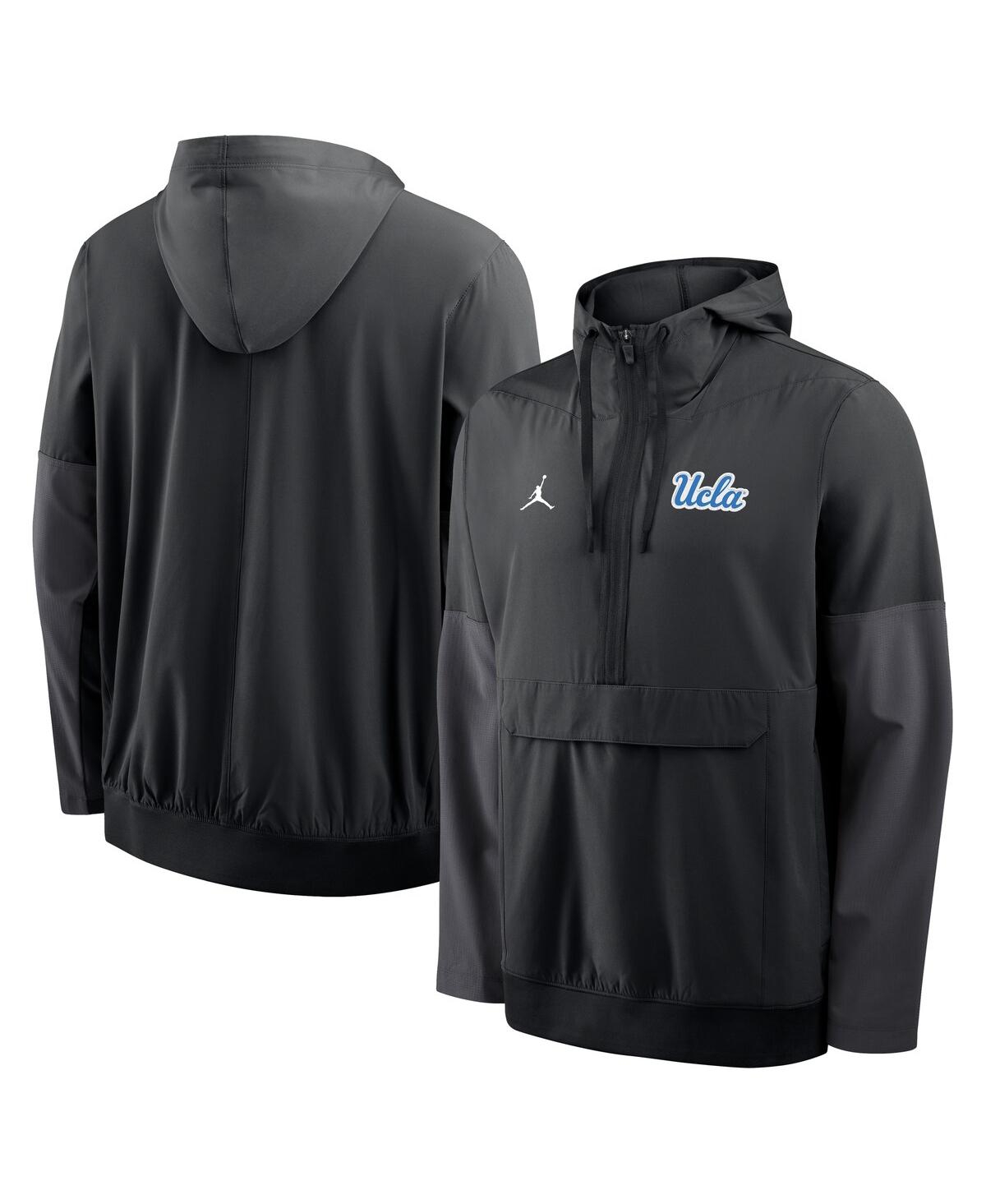 Click here for Nike Mens Black Ucla Bruins Anorak Half-Zip Hoodie... prices