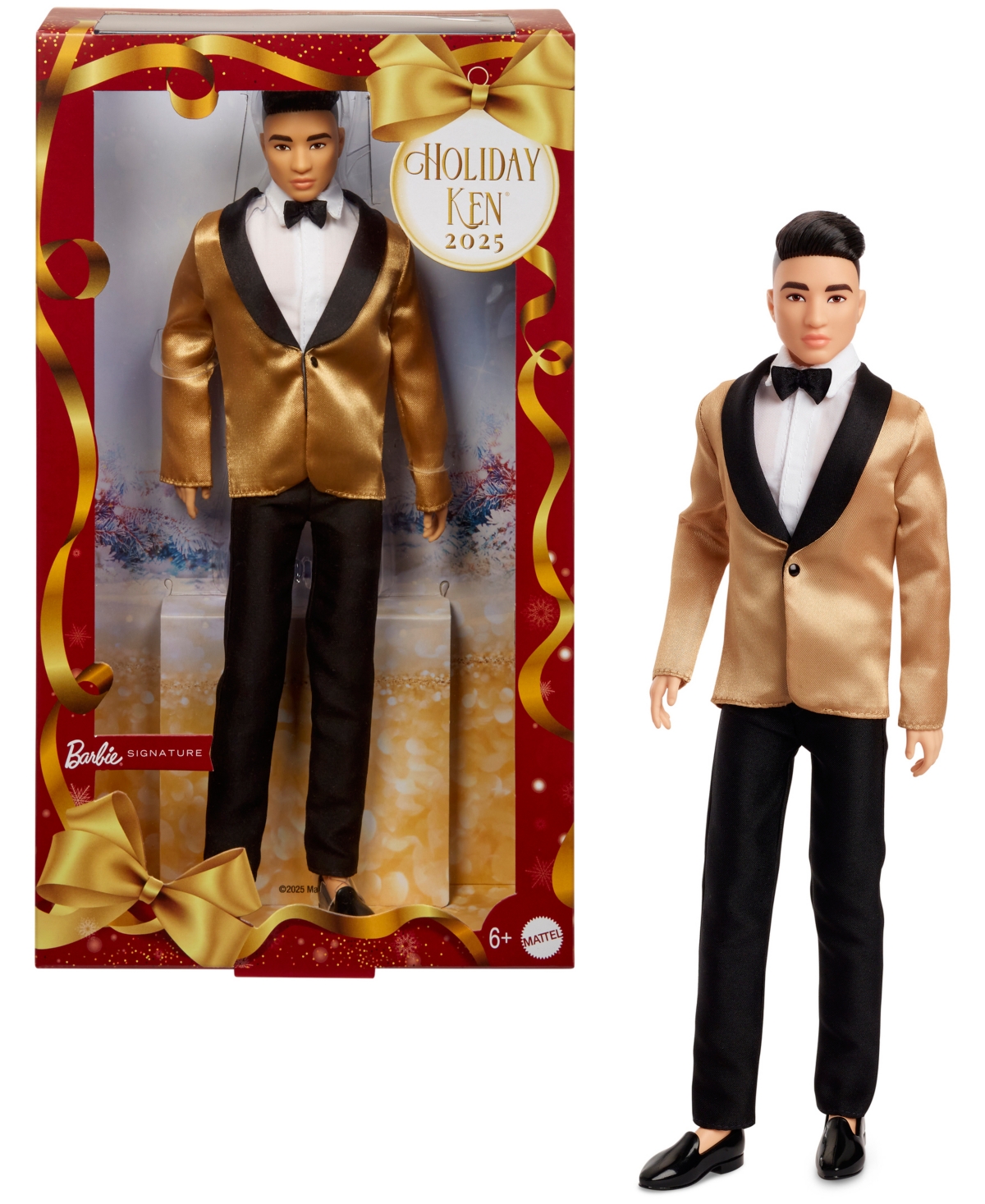 Click here for Barbie 2025 Holiday Ken Doll with Black Hair - Mul... prices