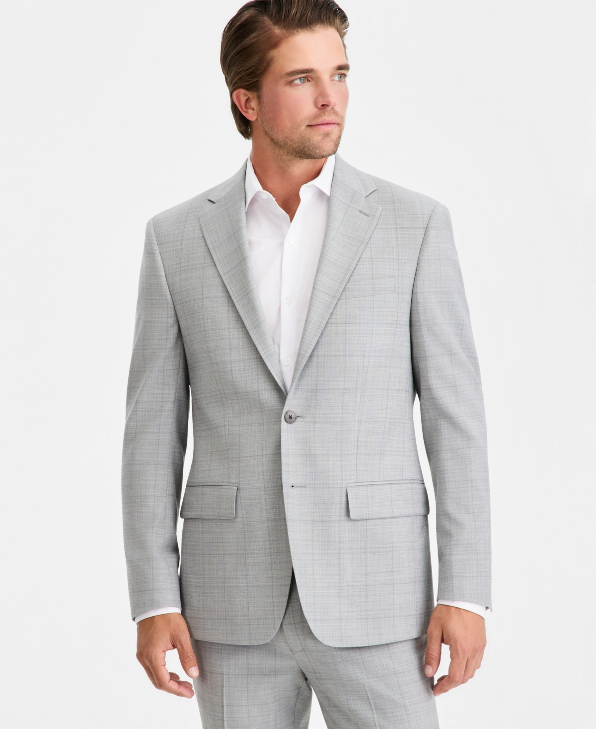 Click here for Calvin Klein Mens Slim-Fit Wool-Blend Suit Separat... prices