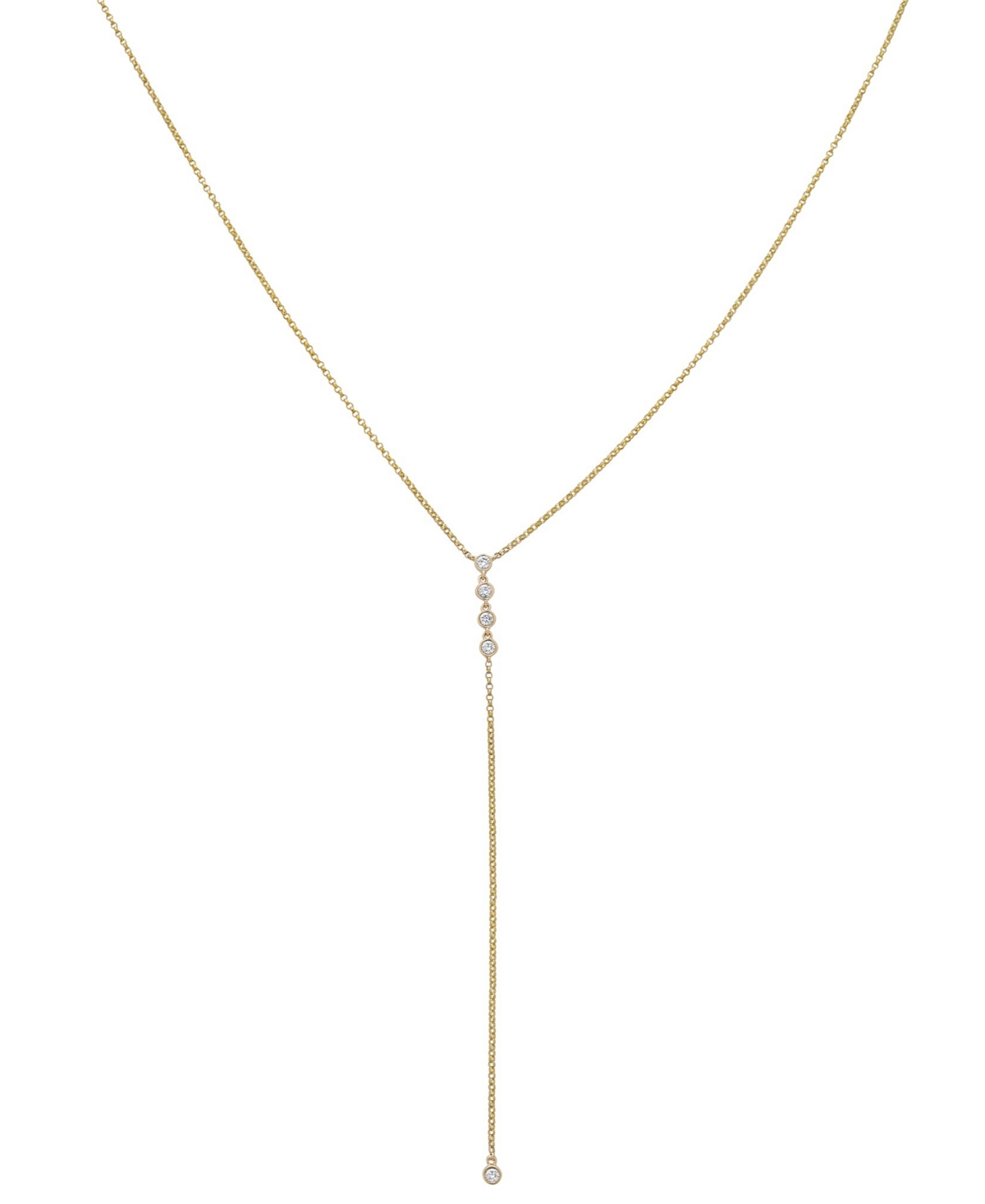 Click here for Diamond Lariat 18 Necklace (1/4 ct. t.w.) in 14k G... prices