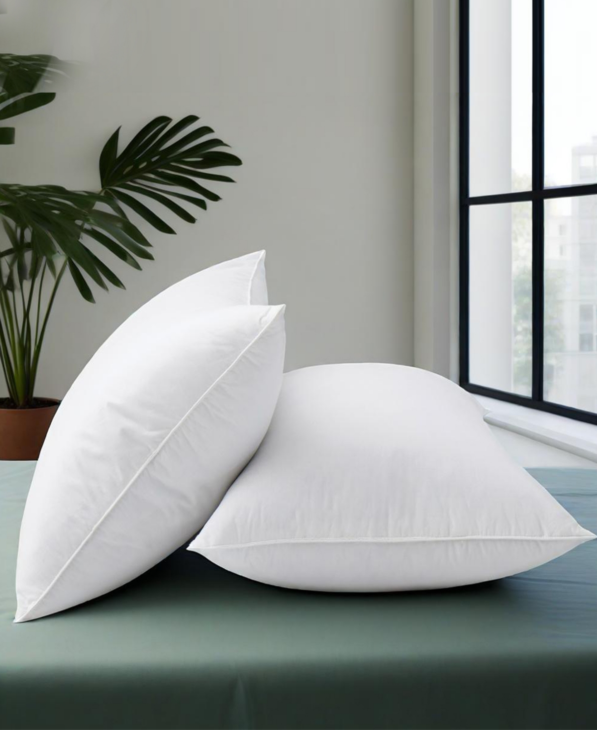 Click here for Unikome Medium Firm Goose Down Feather Pillow  Sta... prices