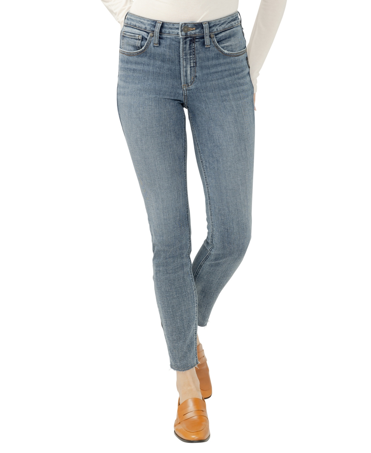 Click here for Silver Jeans Co. Womens Most Wanted Mid Rise Skinn... prices
