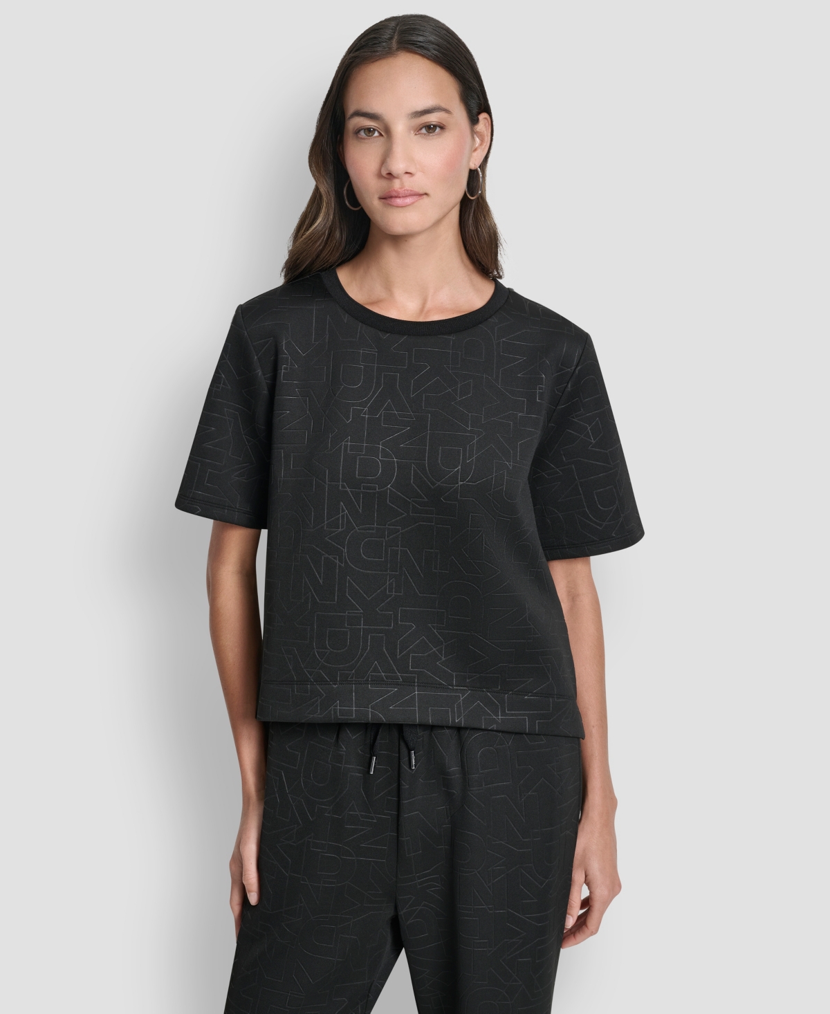 Click here for Dkny Womens Short Sleeve Crewneck T-Shirt - Black prices